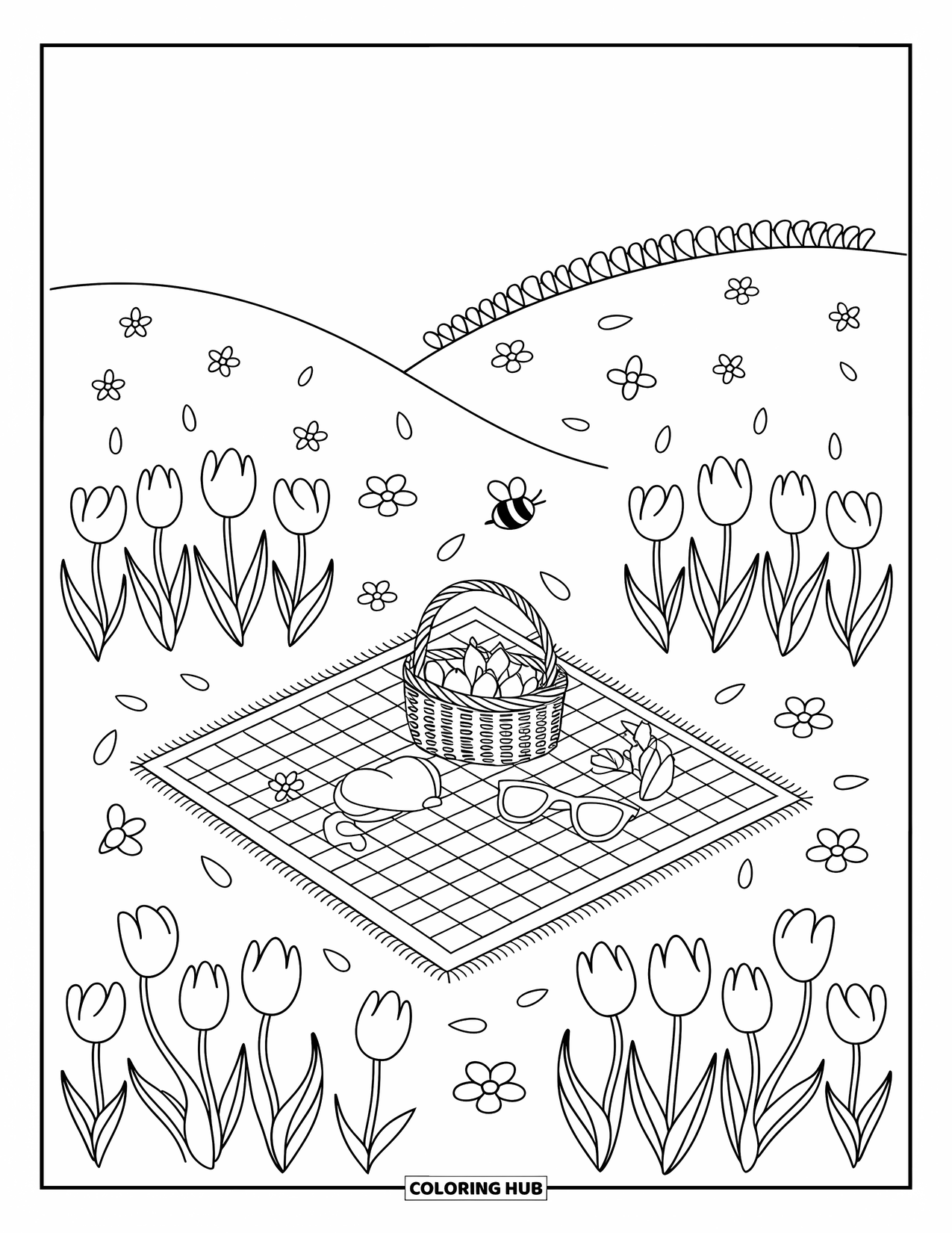 110+ Spring Flowers Coloring Pages for Kids & Adults (Free Printable PDFs)