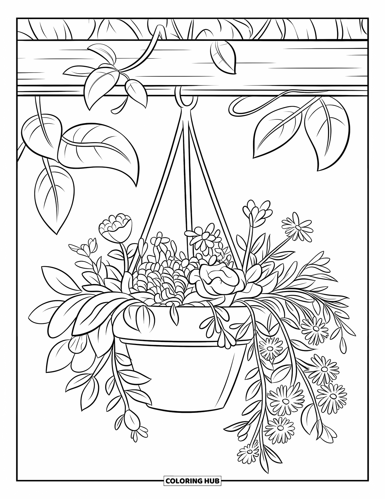 110+ Spring Flowers Coloring Pages for Kids & Adults (Free Printable PDFs)