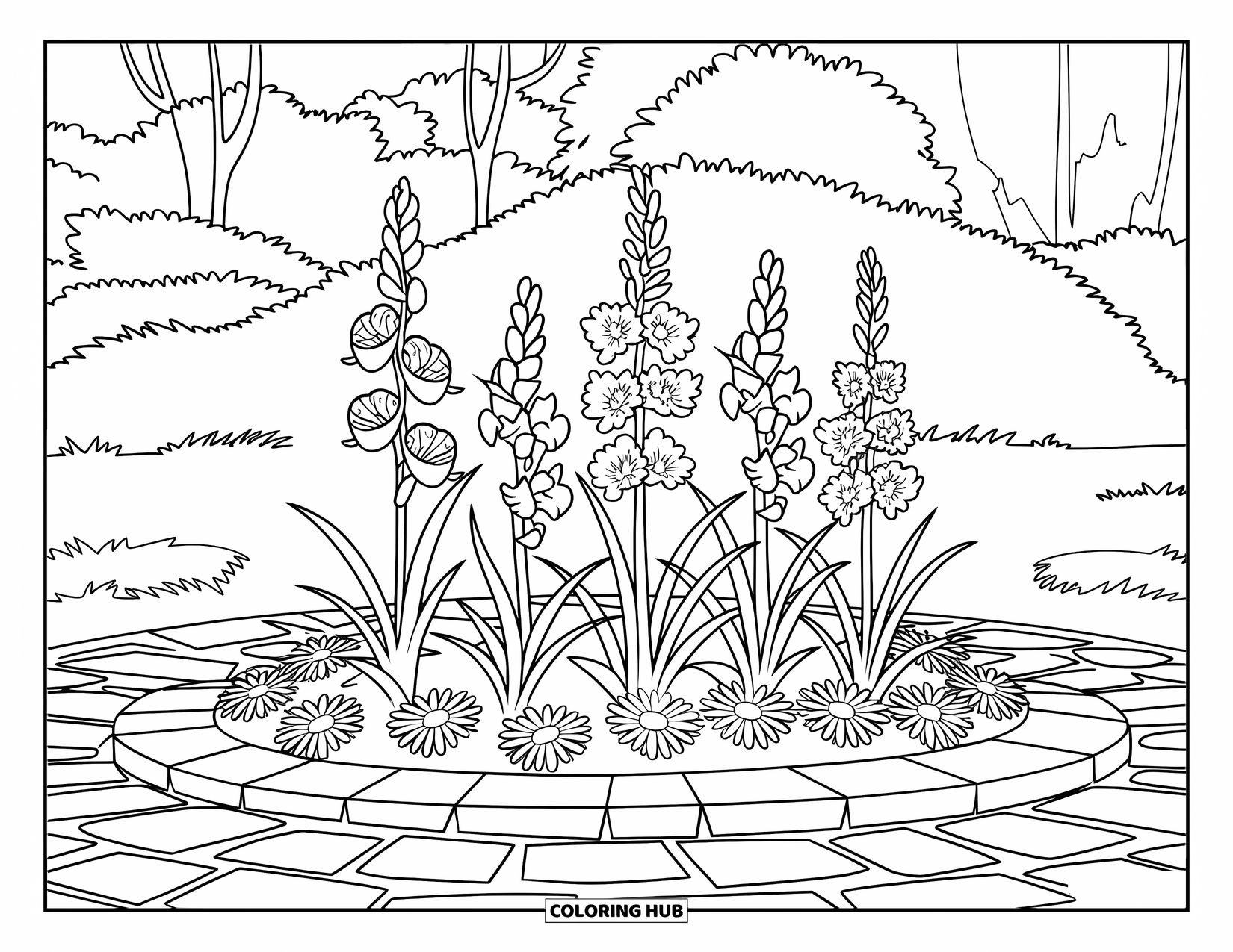110+ Spring Flowers Coloring Pages for Kids & Adults (Free Printable PDFs)