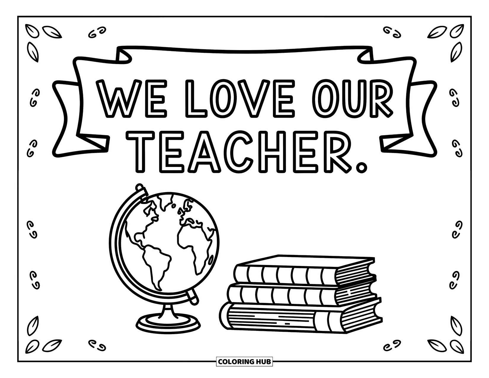 80+ Teacher Appreciation Coloring Pages for Kids & Adults (Free ...