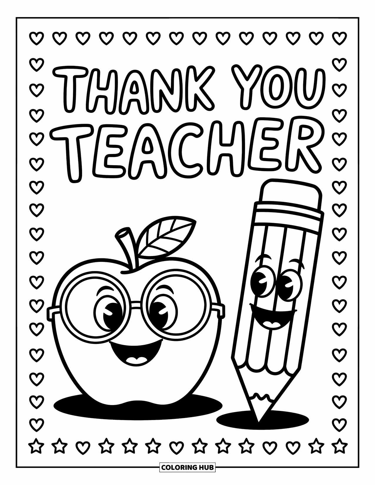 80+ Teacher Appreciation Coloring Pages for Kids & Adults (Free ...