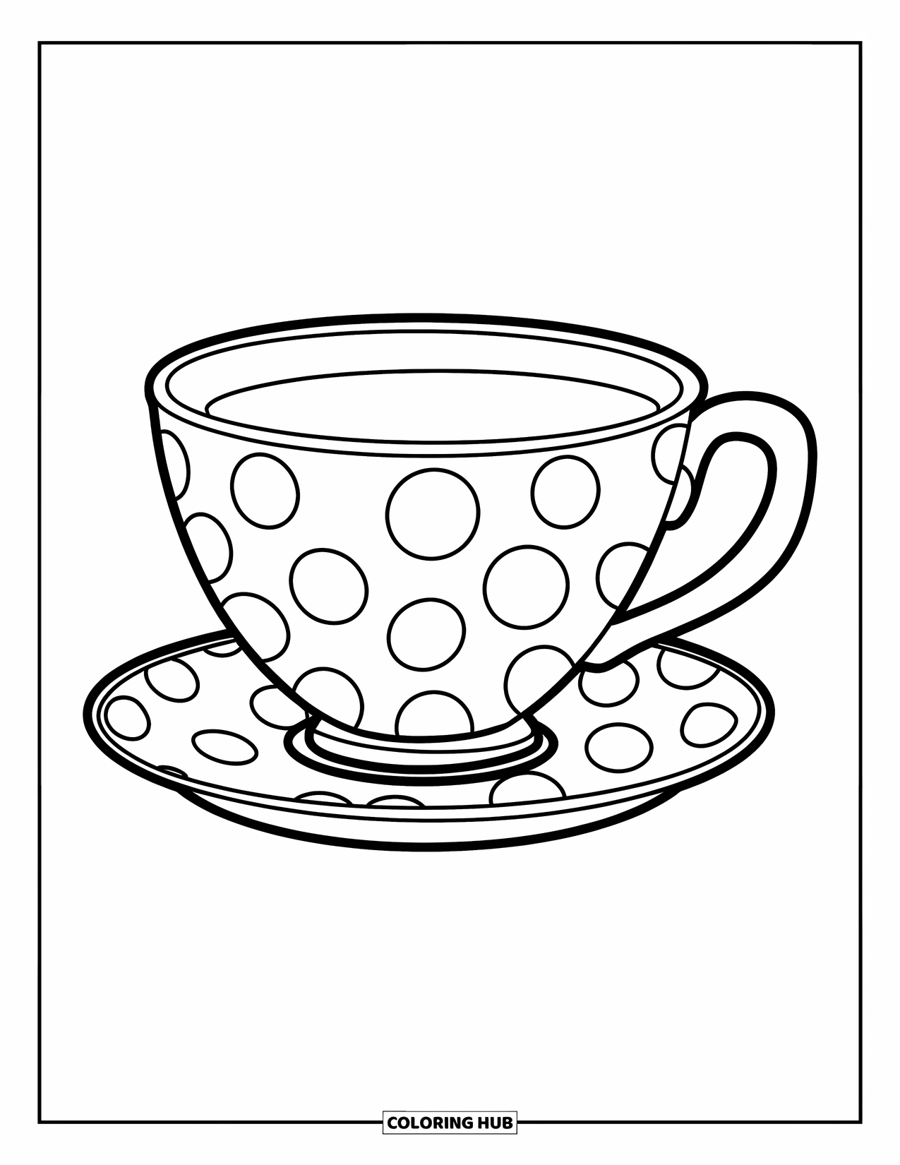 80+ Teacup Coloring Pages for Kids & Adults (Free Printable PDFs)