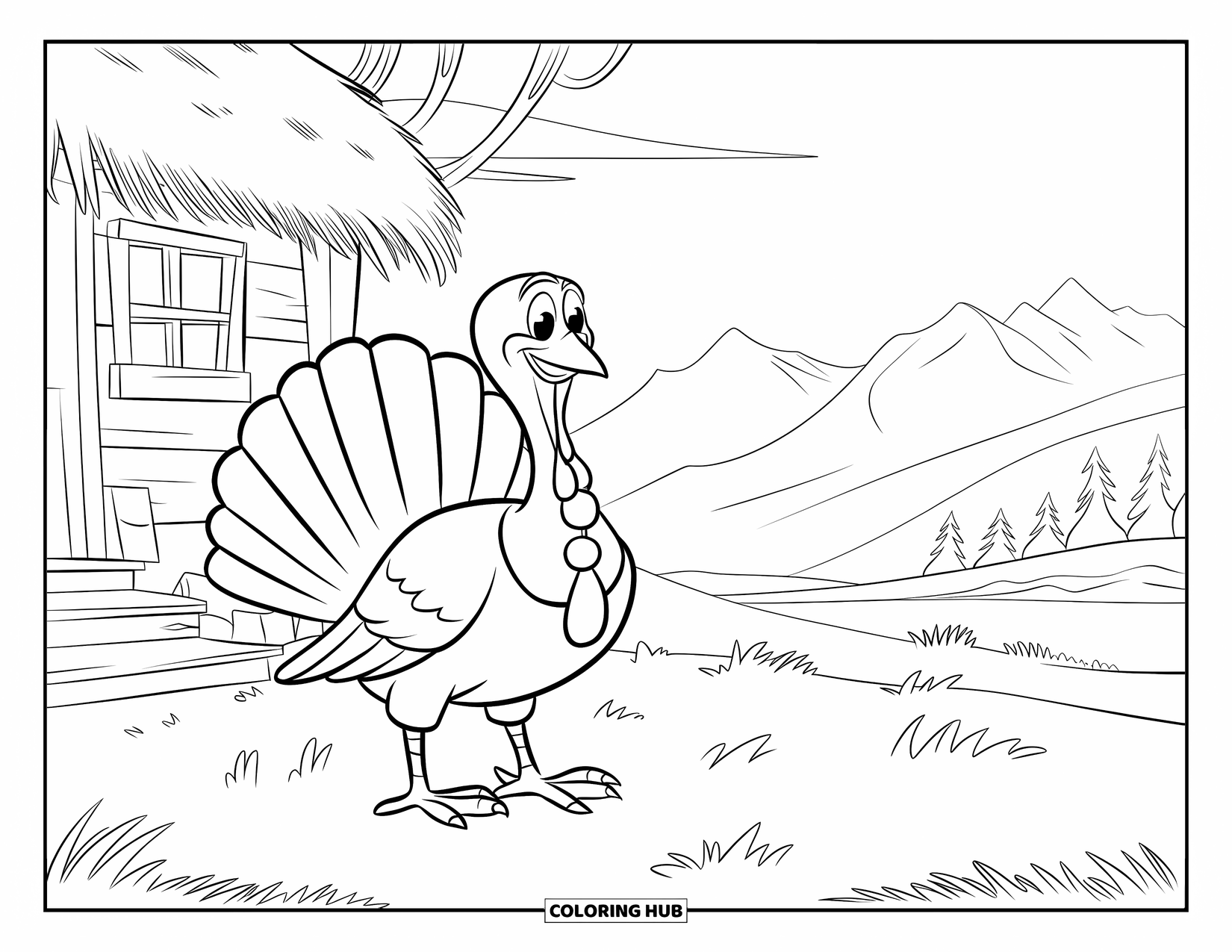 110+ Turkey Coloring Pages for Kids & Adults (Free Printable PDFs)