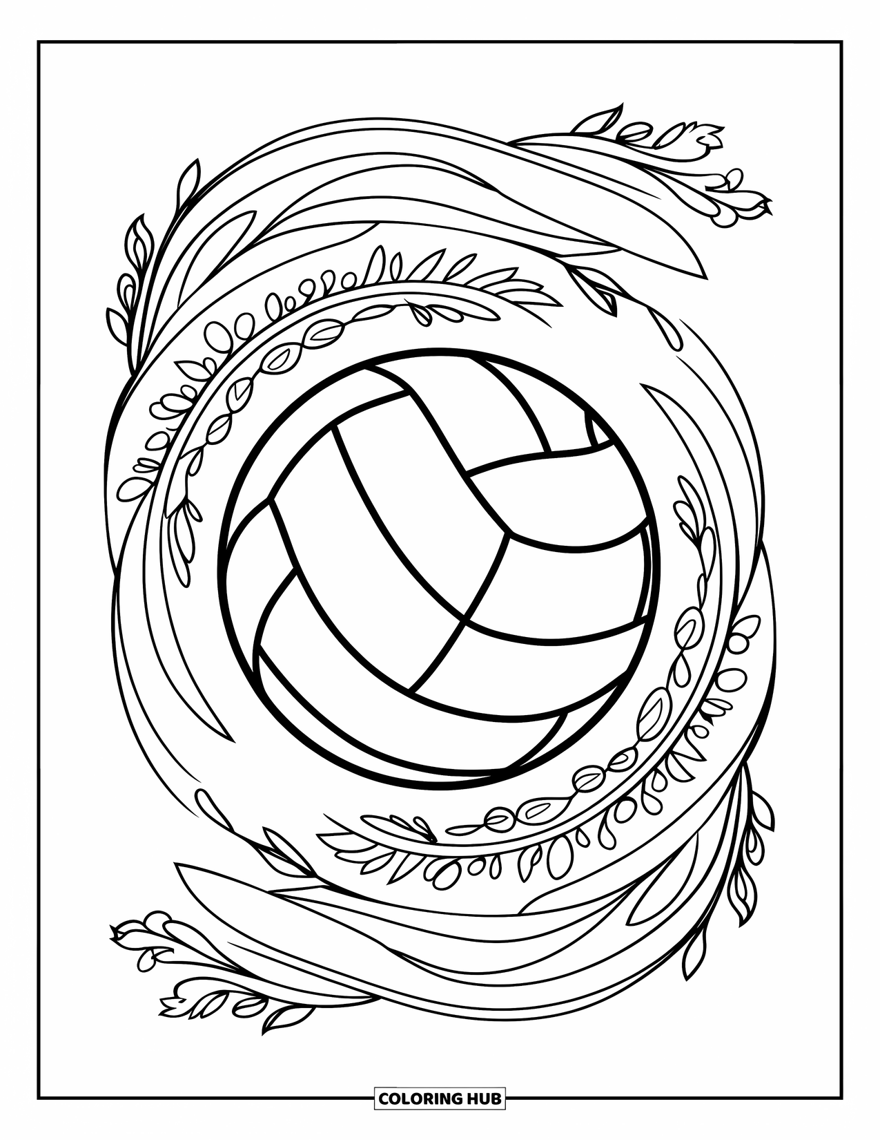 85+ Volleyball Coloring Pages for Kids & Adults (Free Printable PDFs)