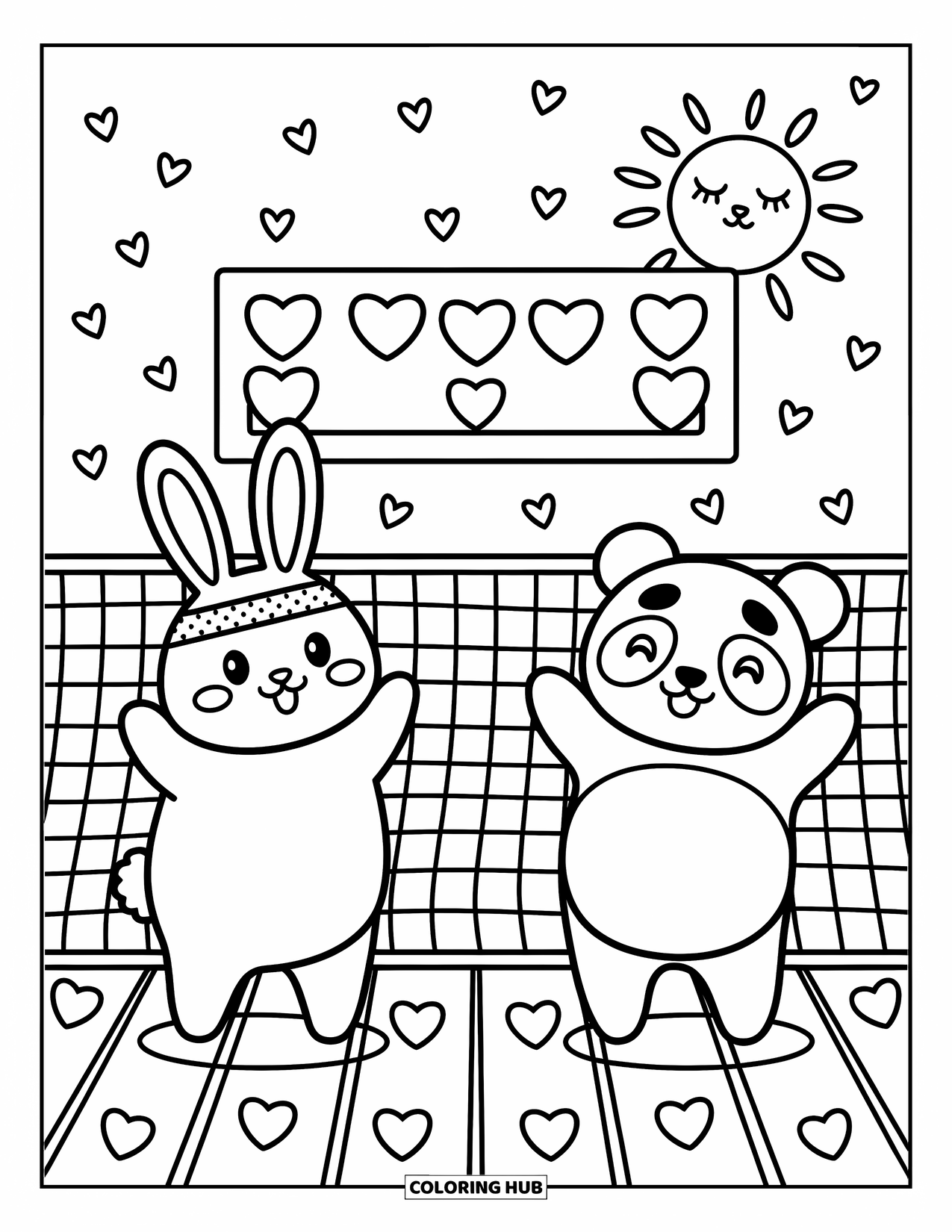 85+ Volleyball Coloring Pages for Kids & Adults (Free Printable PDFs)