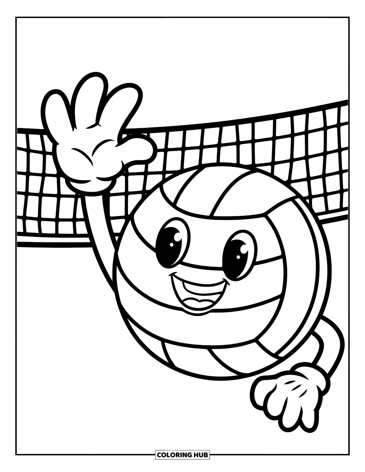 85+ Volleyball Coloring Pages for Kids & Adults (Free Printable PDFs)