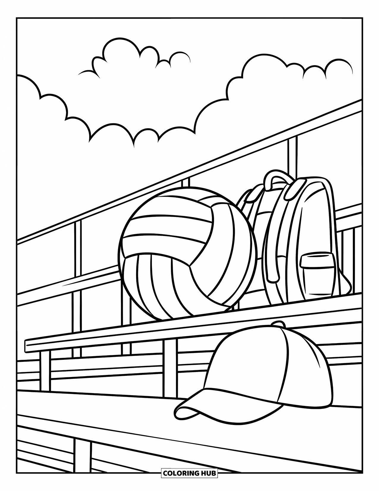 85+ Volleyball Coloring Pages for Kids & Adults (Free Printable PDFs)