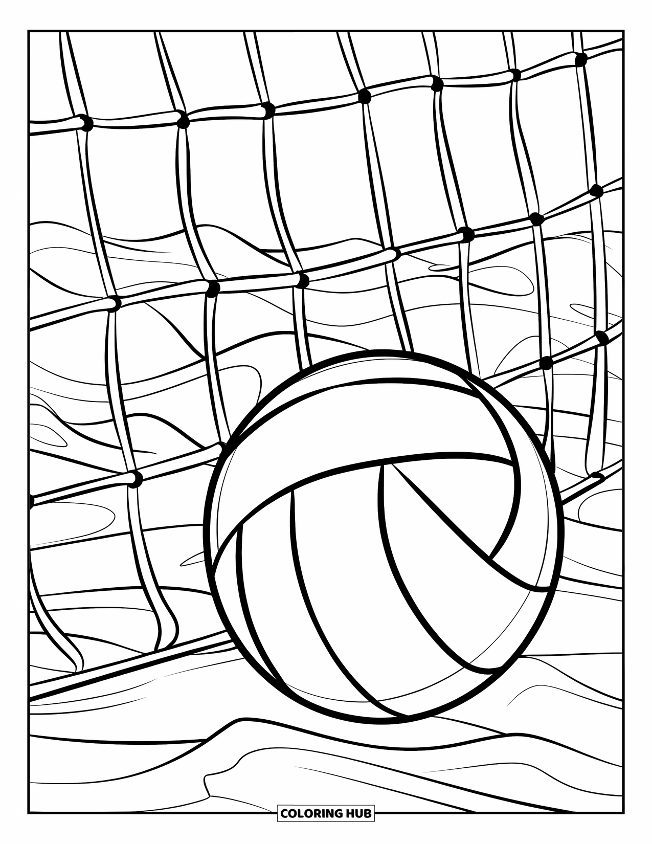 85+ Volleyball Coloring Pages for Kids & Adults (Free Printable PDFs)