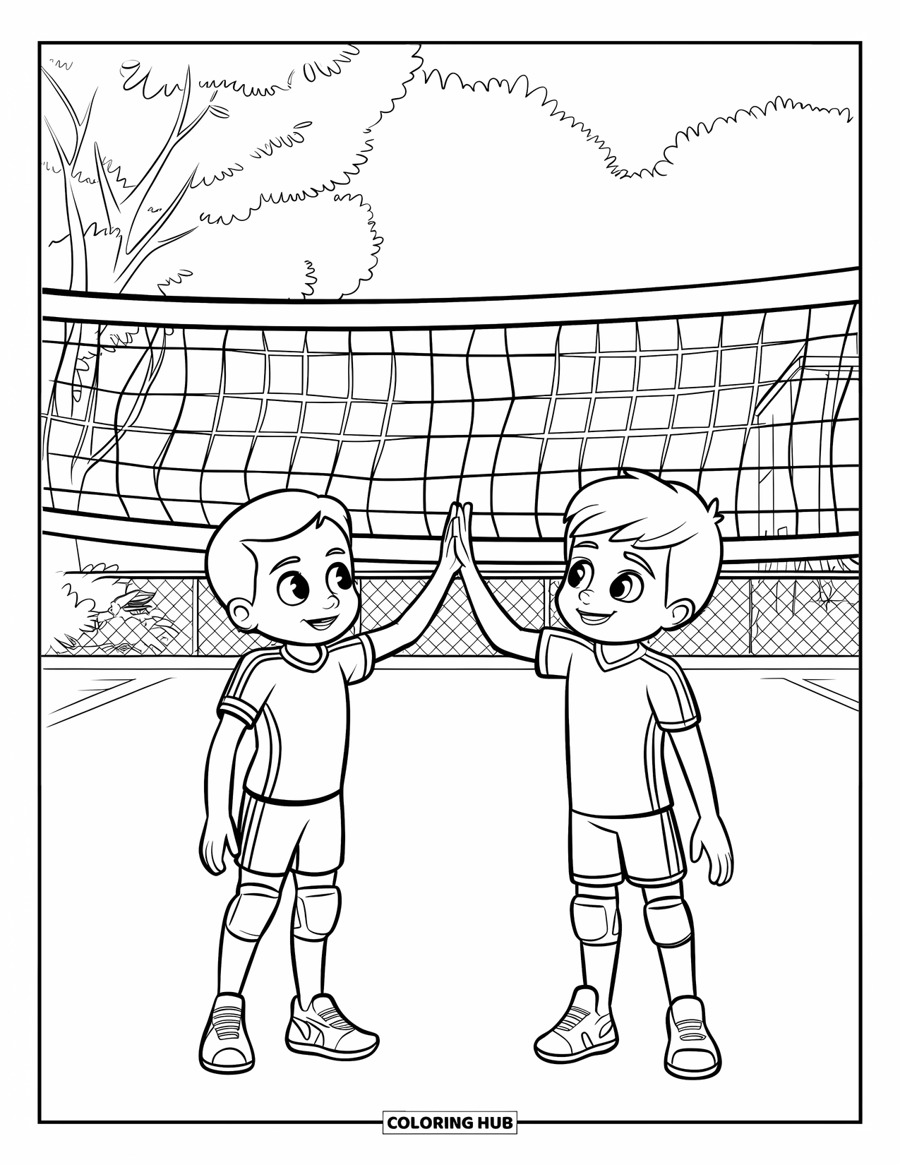 85+ Volleyball Coloring Pages for Kids & Adults (Free Printable PDFs)