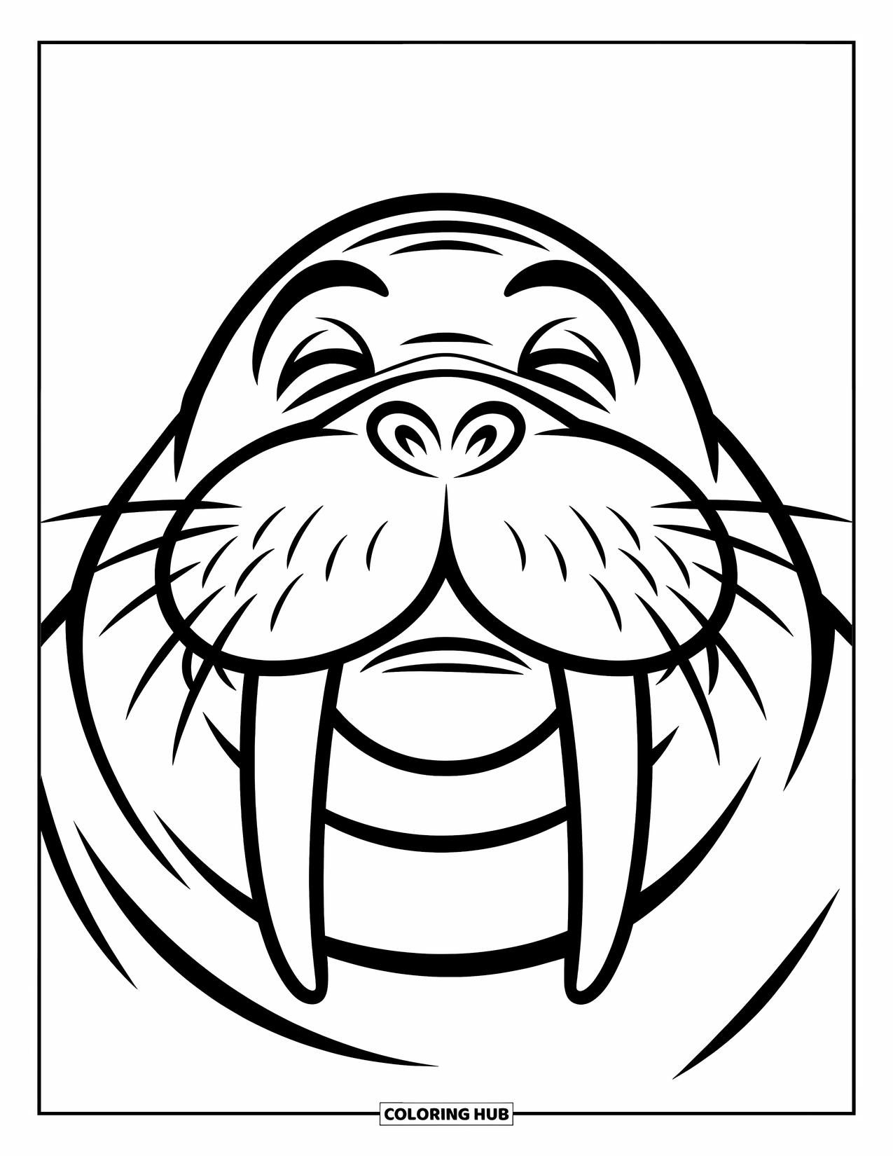 70+ Walrus Coloring Pages for Kids & Adults (Free Printable PDFs)