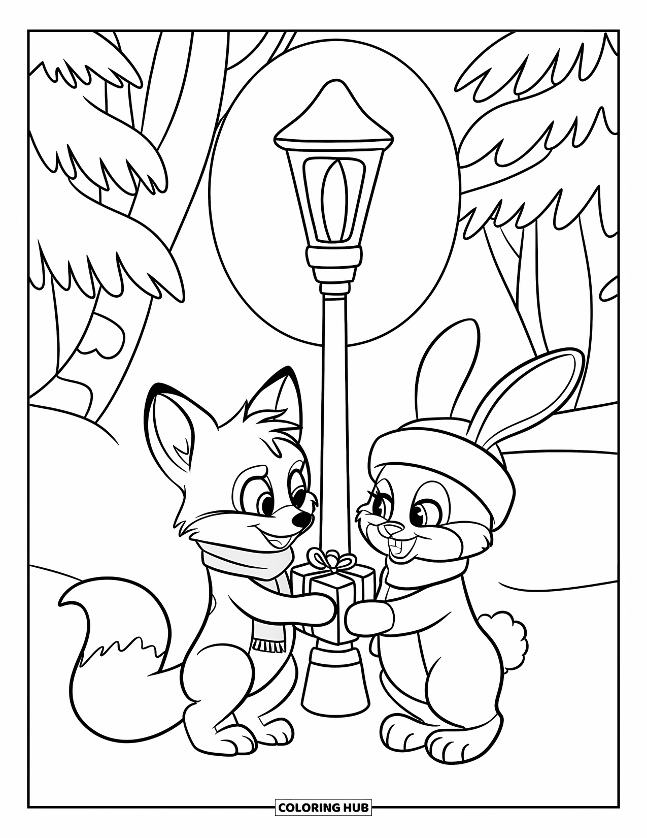 115+ Winter Wonderland Coloring Pages for Kids & Adults (Free Printable ...