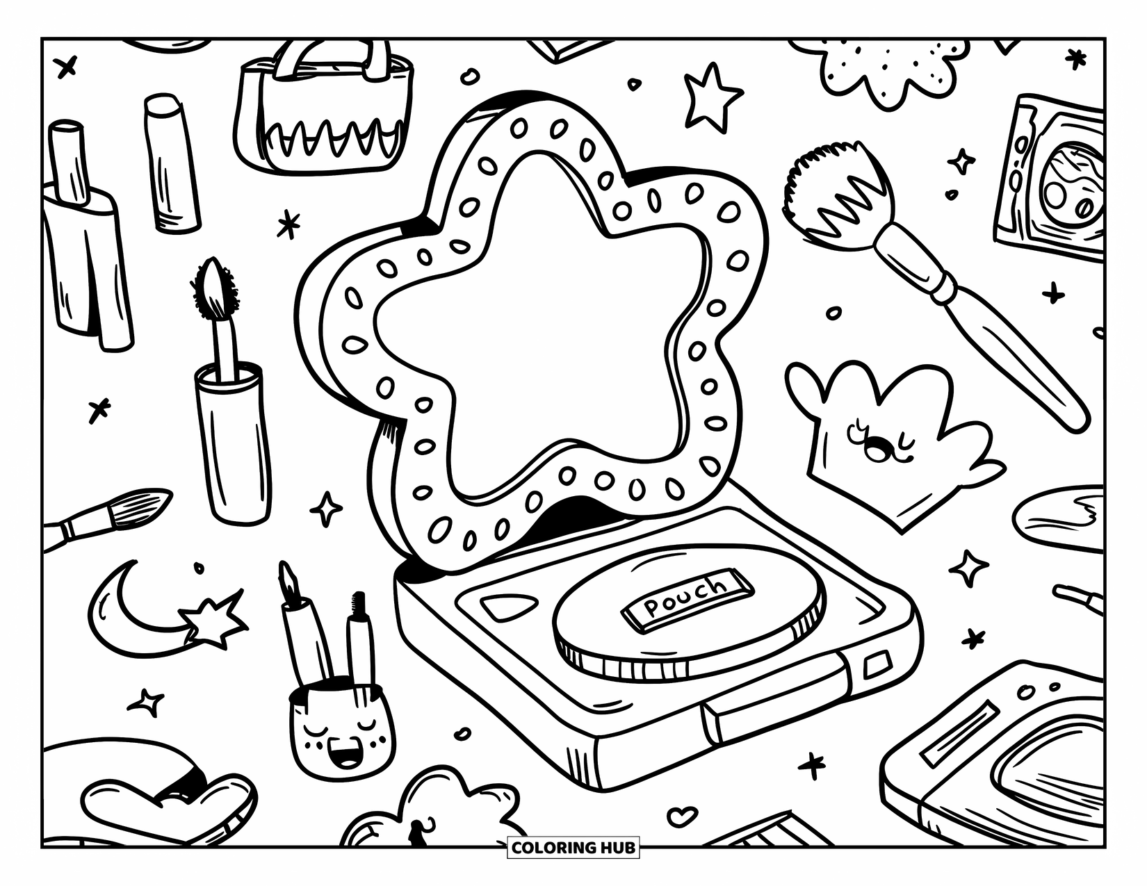 125+ Y2K Coloring Pages for Kids & Adults (Free Printable PDFs)