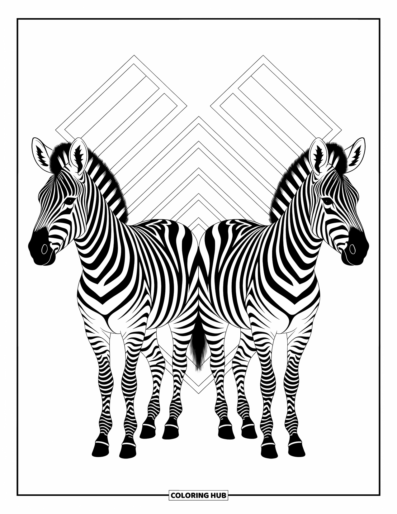 90+ Zebra Coloring Pages for Kids & Adults (Free Printable PDFs)