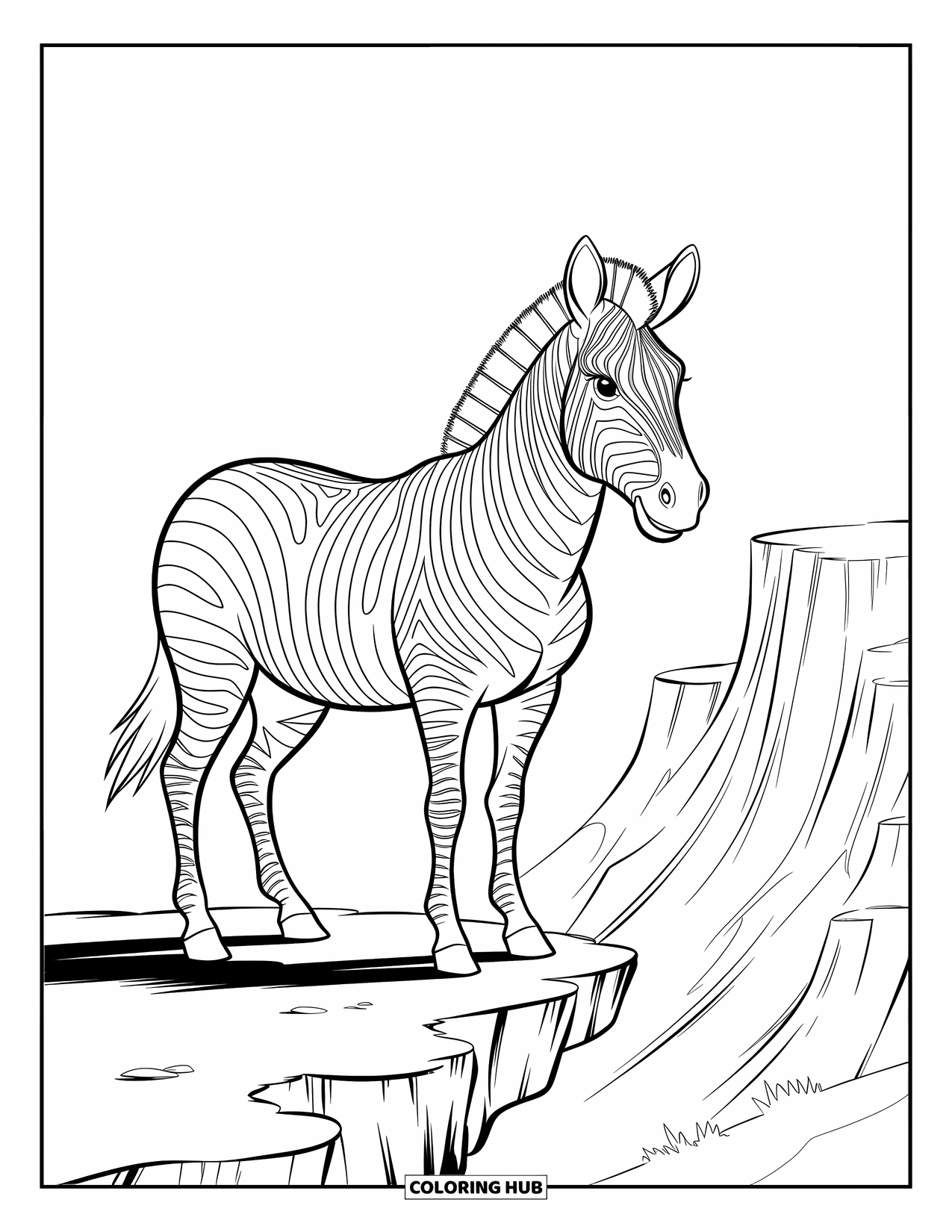 90+ Zebra Coloring Pages for Kids & Adults (Free Printable PDFs)