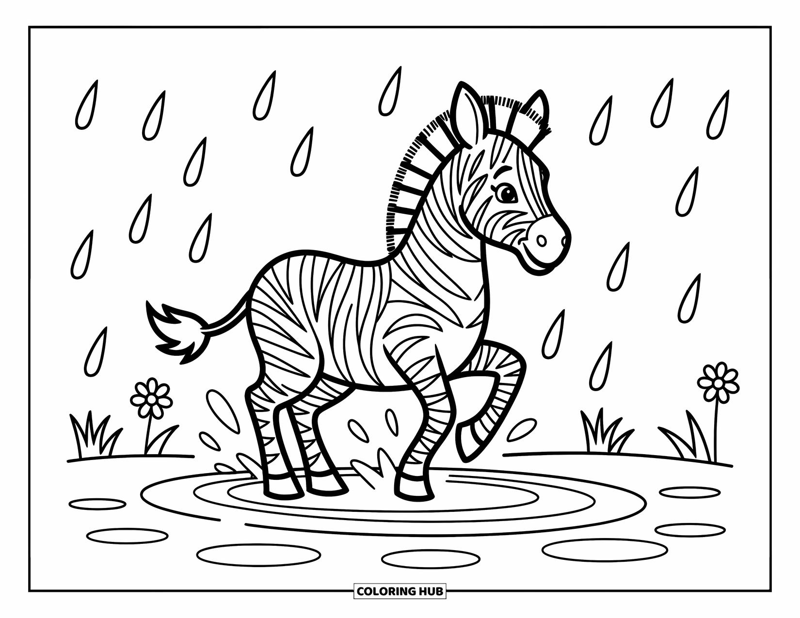 90+ Zebra Coloring Pages for Kids & Adults (Free Printable PDFs)