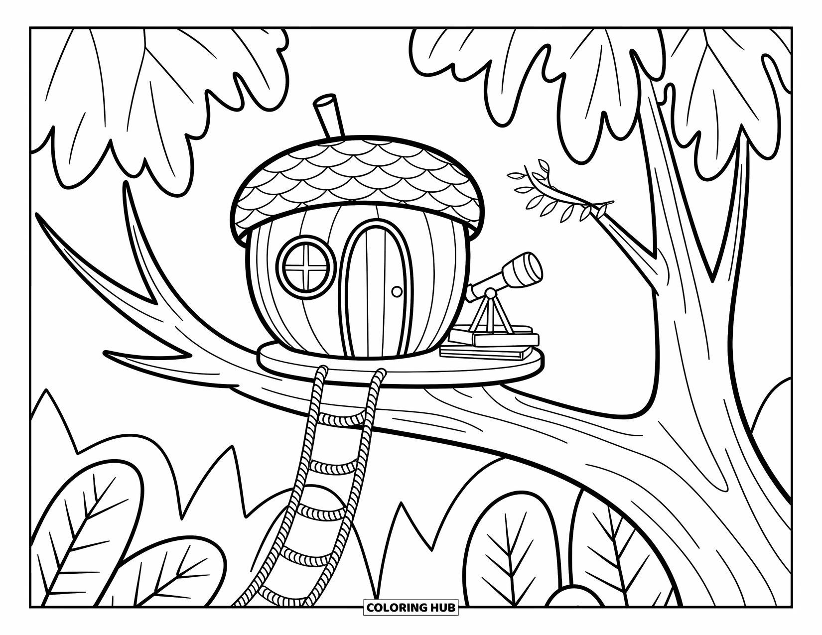 90+ Acorn Coloring Pages for Kids & Adults (Free Printable PDFs)