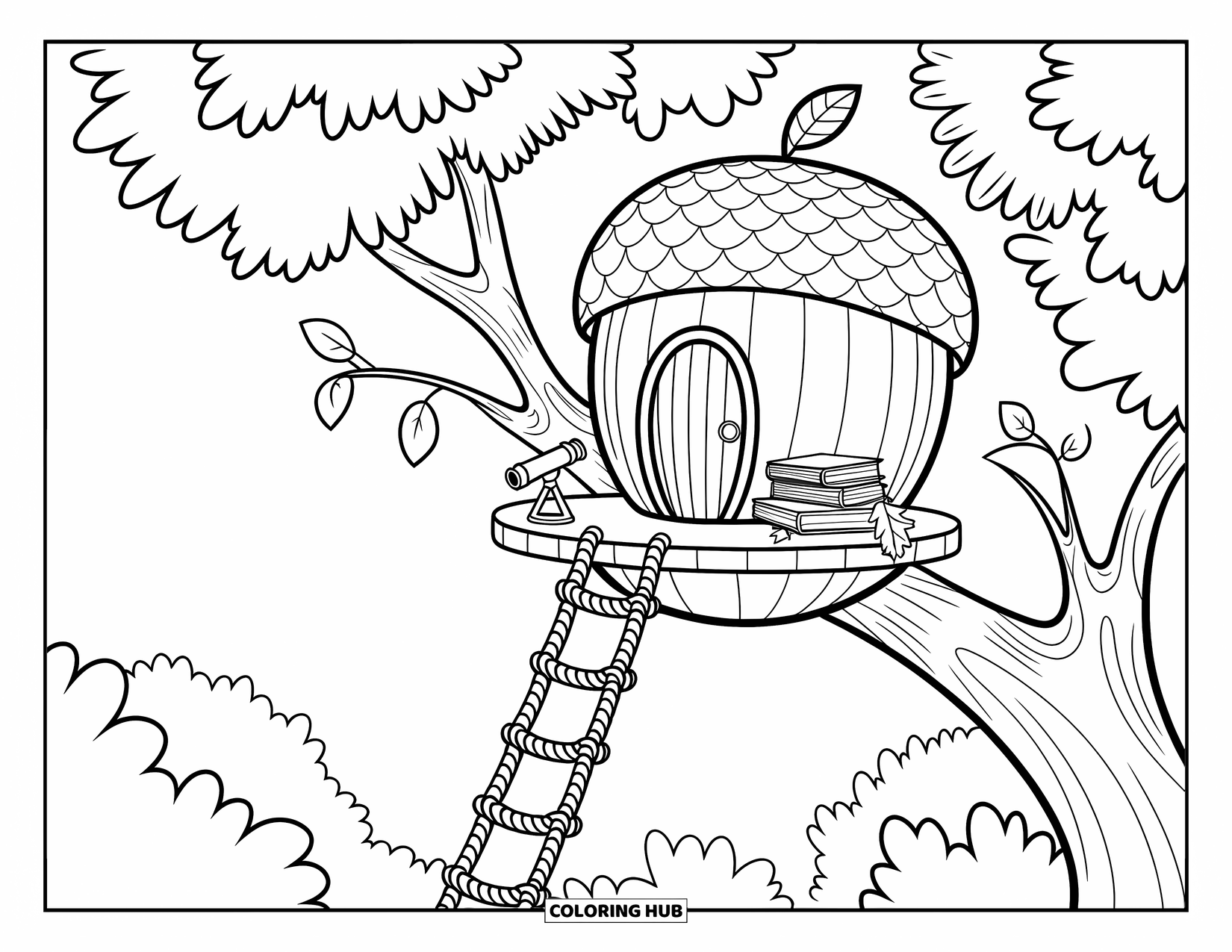 90+ Acorn Coloring Pages for Kids & Adults (Free Printable PDFs)