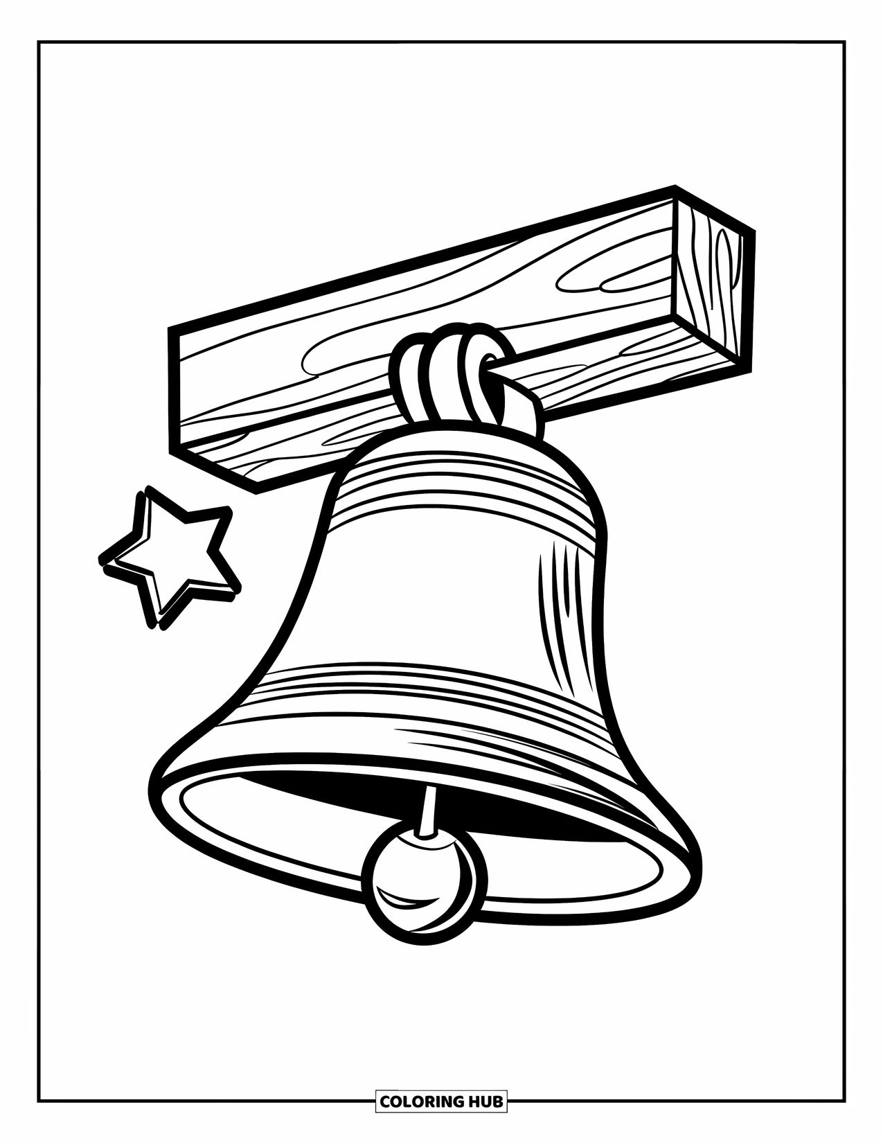 85+ Bell Coloring Pages for Kids & Adults (Free Printable PDFs)