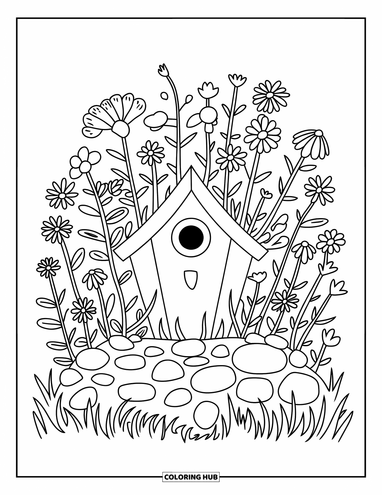 80+ Birdhouse Coloring Pages for Kids & Adults (Free Printable PDFs)