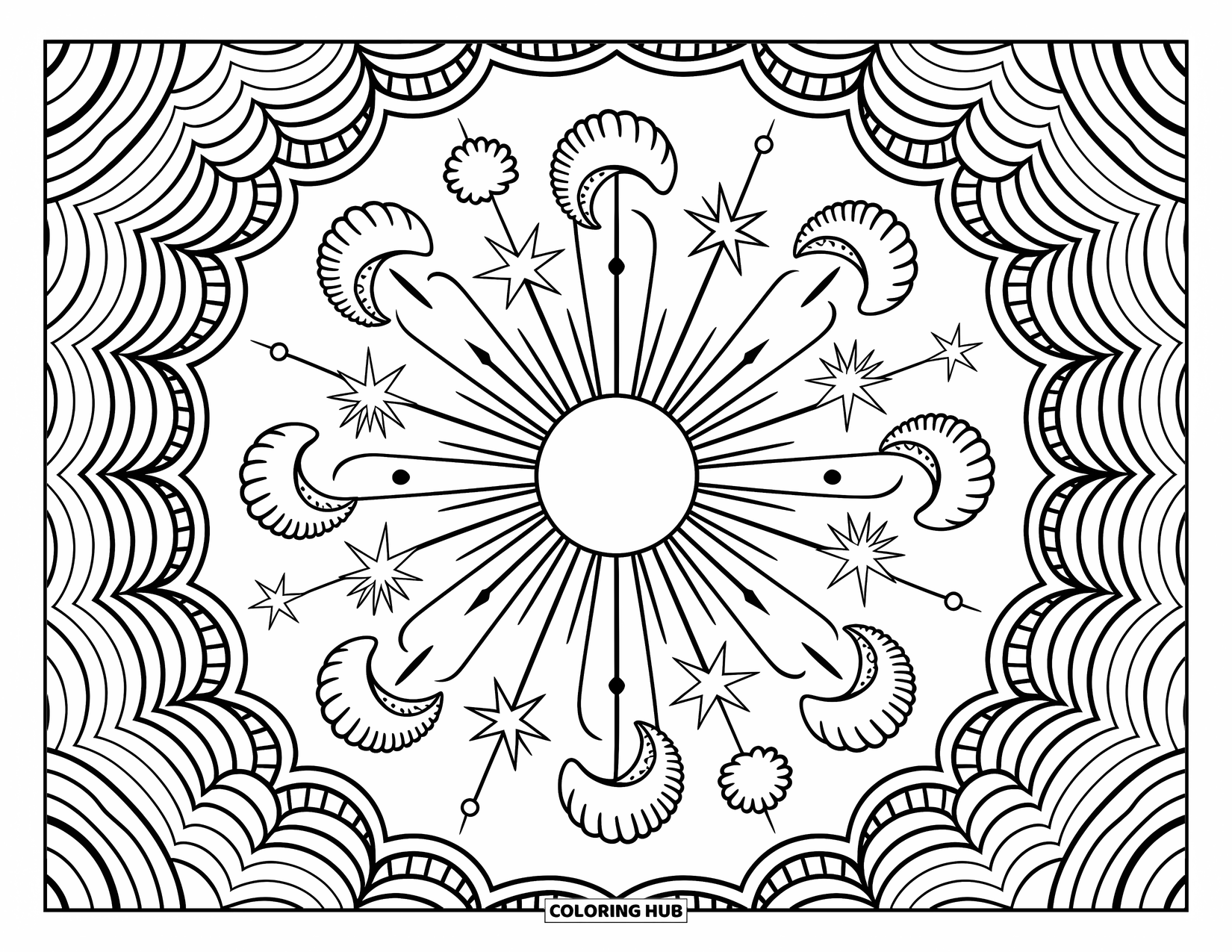 95+ Bohemian Mandala Coloring Pages for Kids & Adults (Free Printable PDFs)