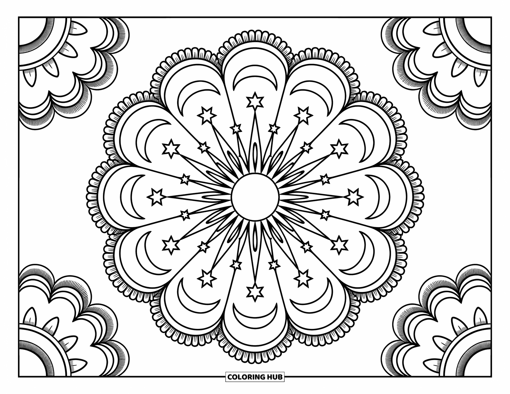 95+ Bohemian Mandala Coloring Pages for Kids & Adults (Free Printable PDFs)