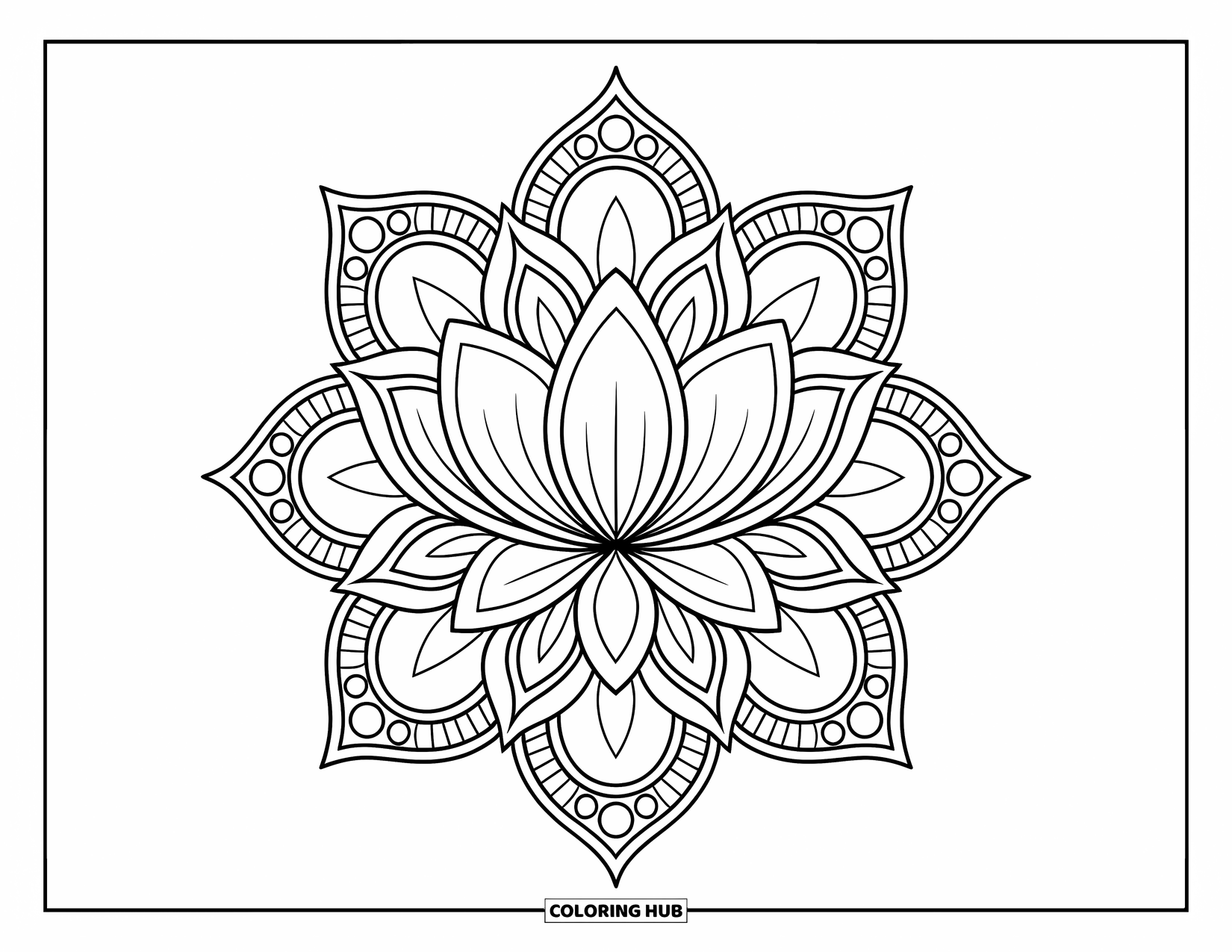 95+ Bohemian Mandala Coloring Pages for Kids & Adults (Free Printable PDFs)