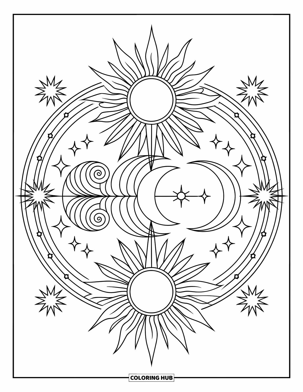 95+ Bohemian Mandala Coloring Pages for Kids & Adults (Free Printable PDFs)
