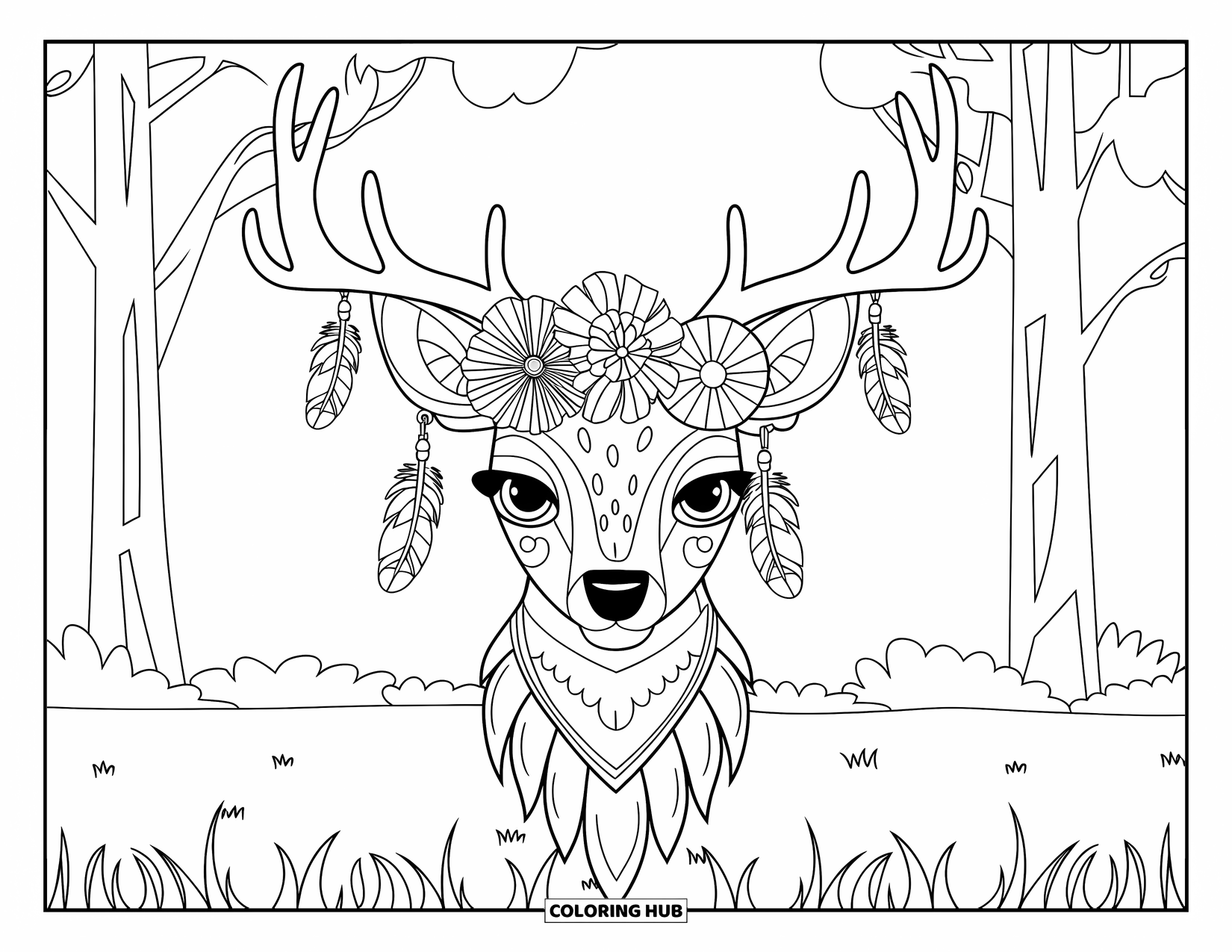 80+ Boho Coloring Pages for Kids & Adults (Free Printable PDFs)