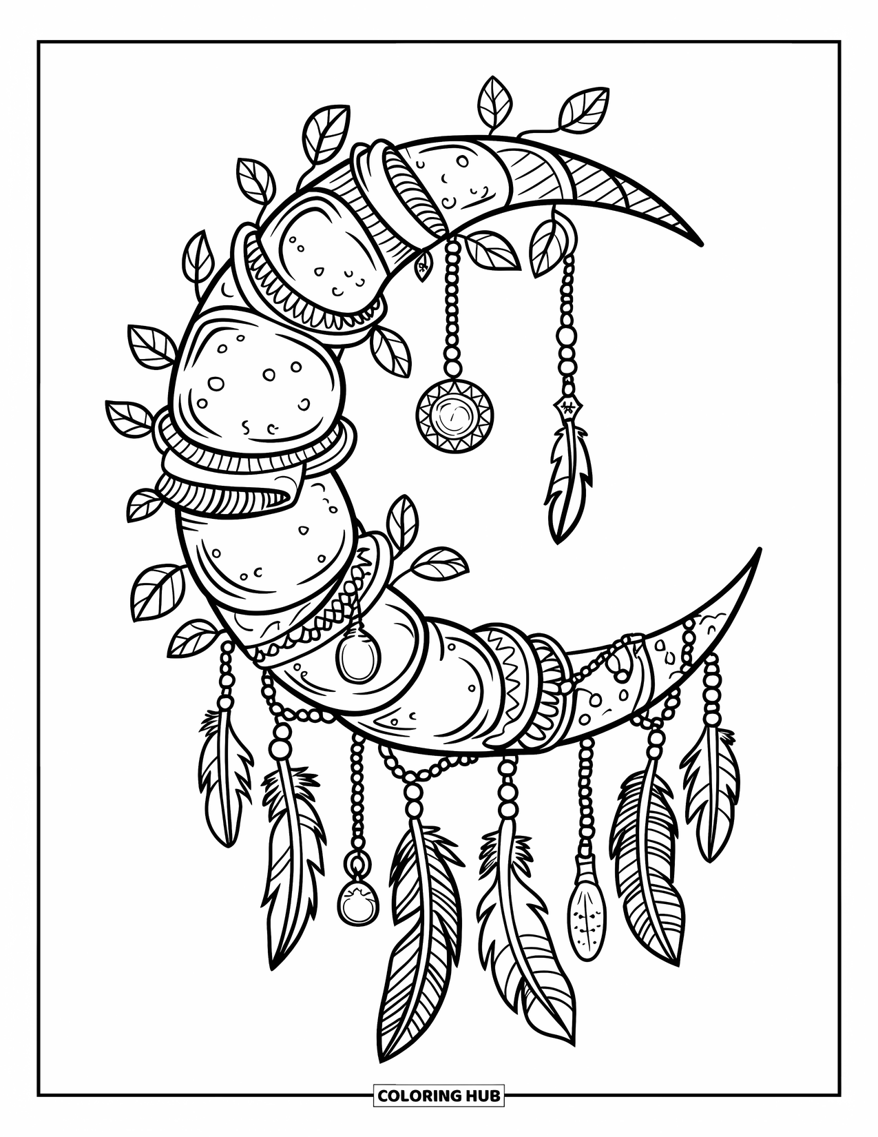 80+ Boho Coloring Pages for Kids & Adults (Free Printable PDFs)