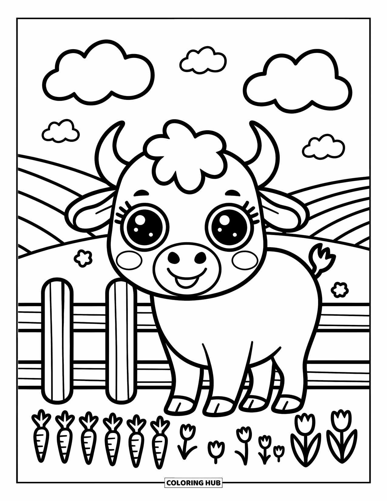 85+ Buffalo Coloring Pages for Kids & Adults (Free Printable PDFs)