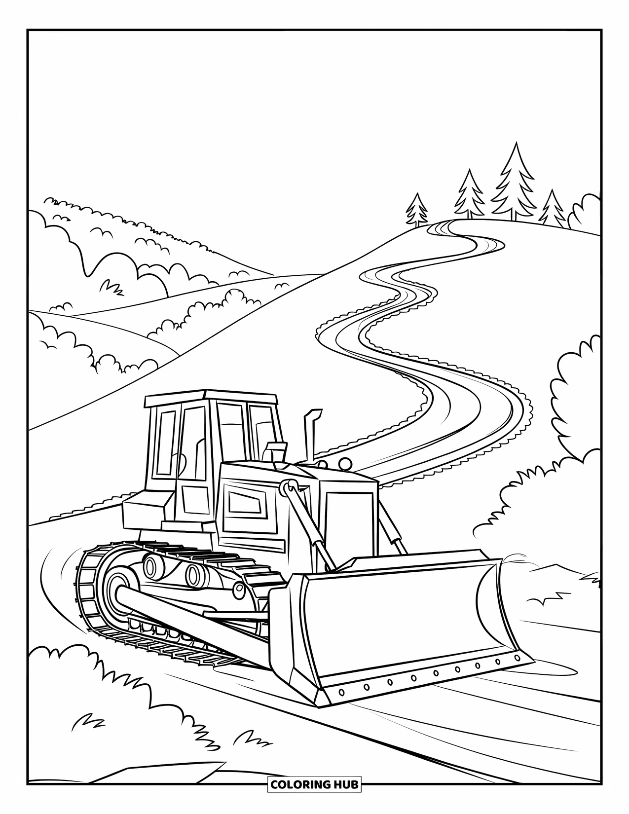 80+ Bulldozer Coloring Pages for Kids & Adults (Free Printable PDFs)