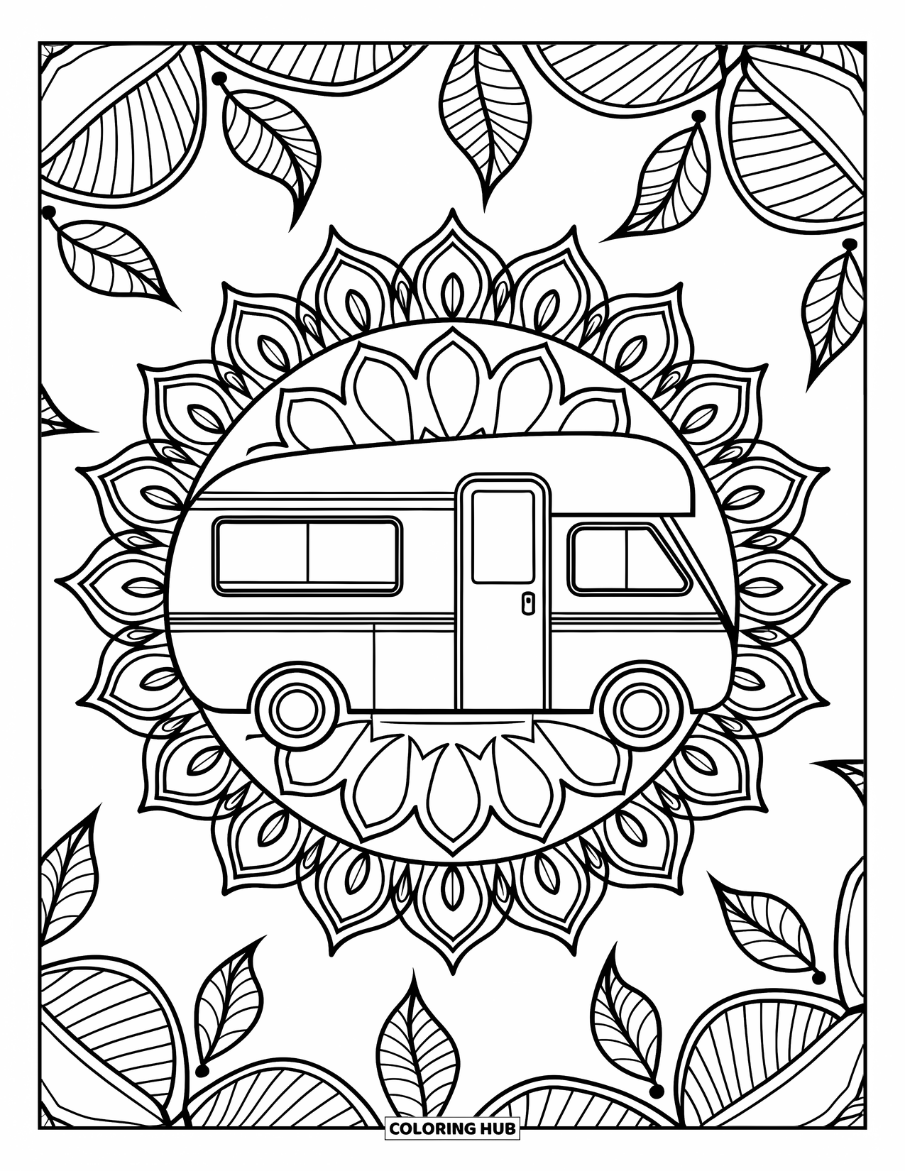 70+ Bus Coloring Pages for Kids & Adults (Free Printable PDFs)