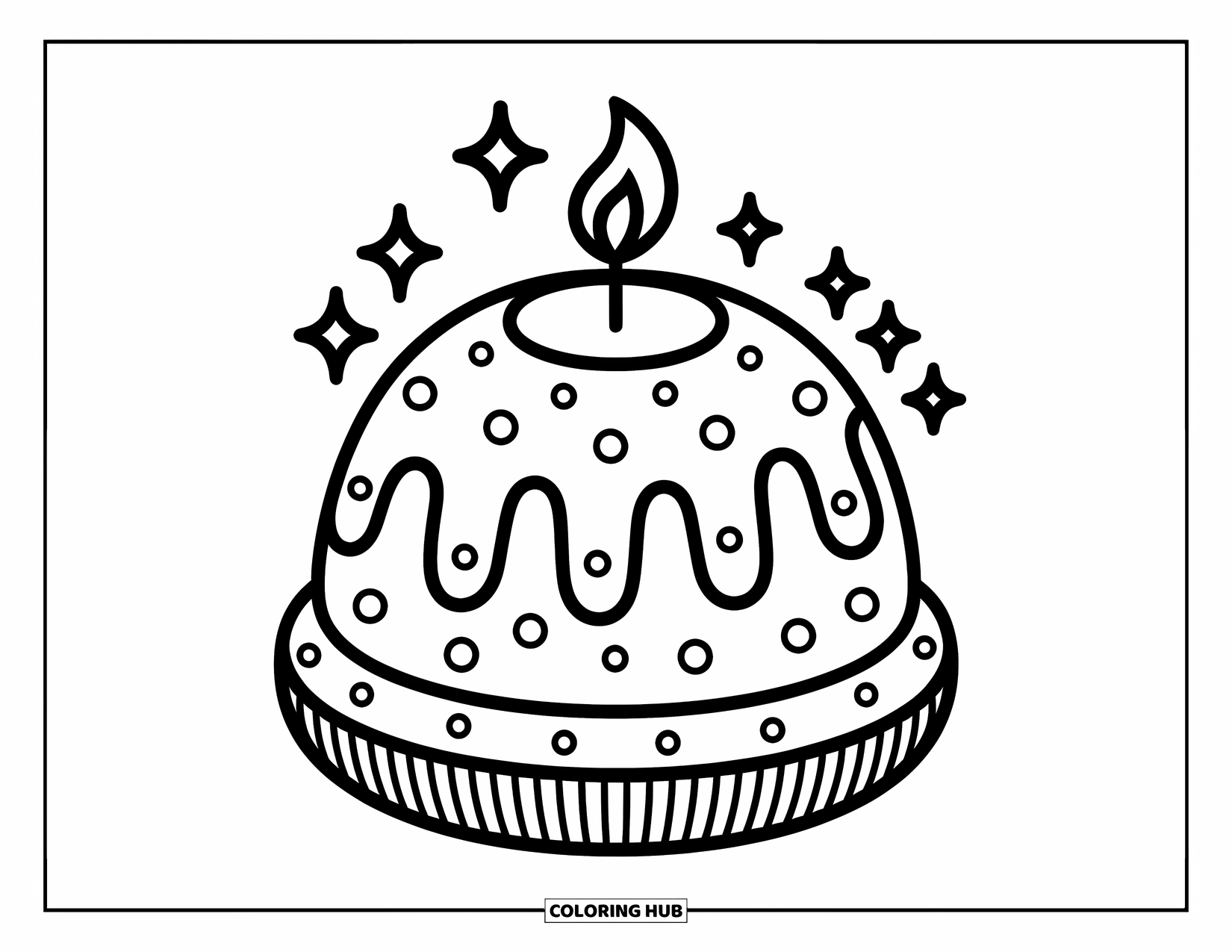 85+ Candle Coloring Pages for Kids & Adults (Free Printable PDFs)