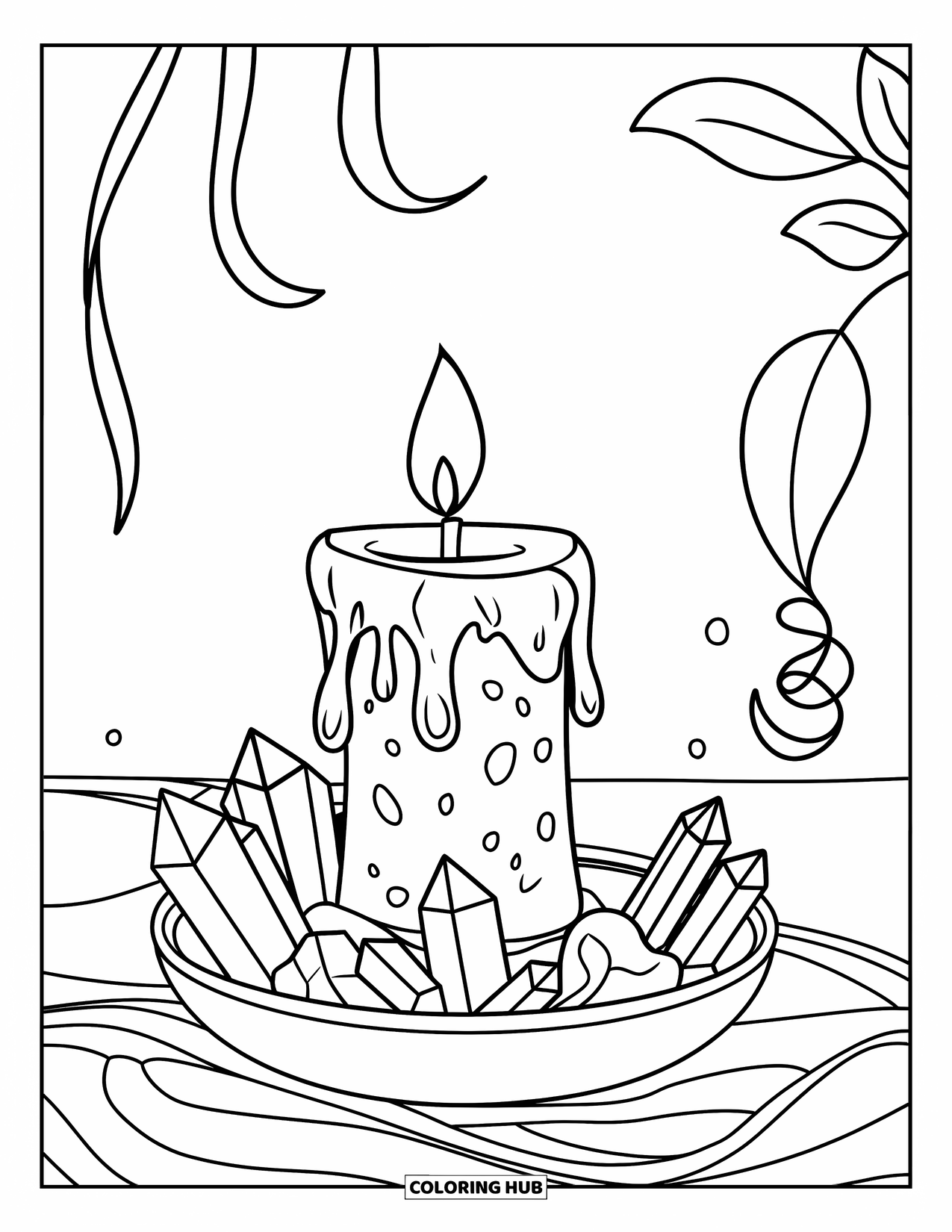 85+ Candle Coloring Pages for Kids & Adults (Free Printable PDFs)