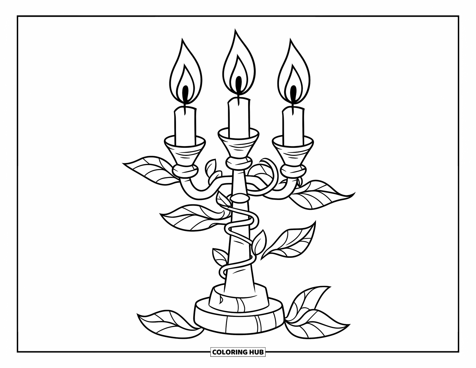 85+ Candle Coloring Pages for Kids & Adults (Free Printable PDFs)