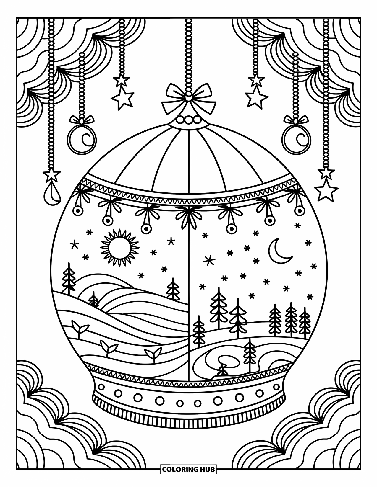 80+ Celestial Coloring Pages for Kids & Adults (Free Printable PDFs)
