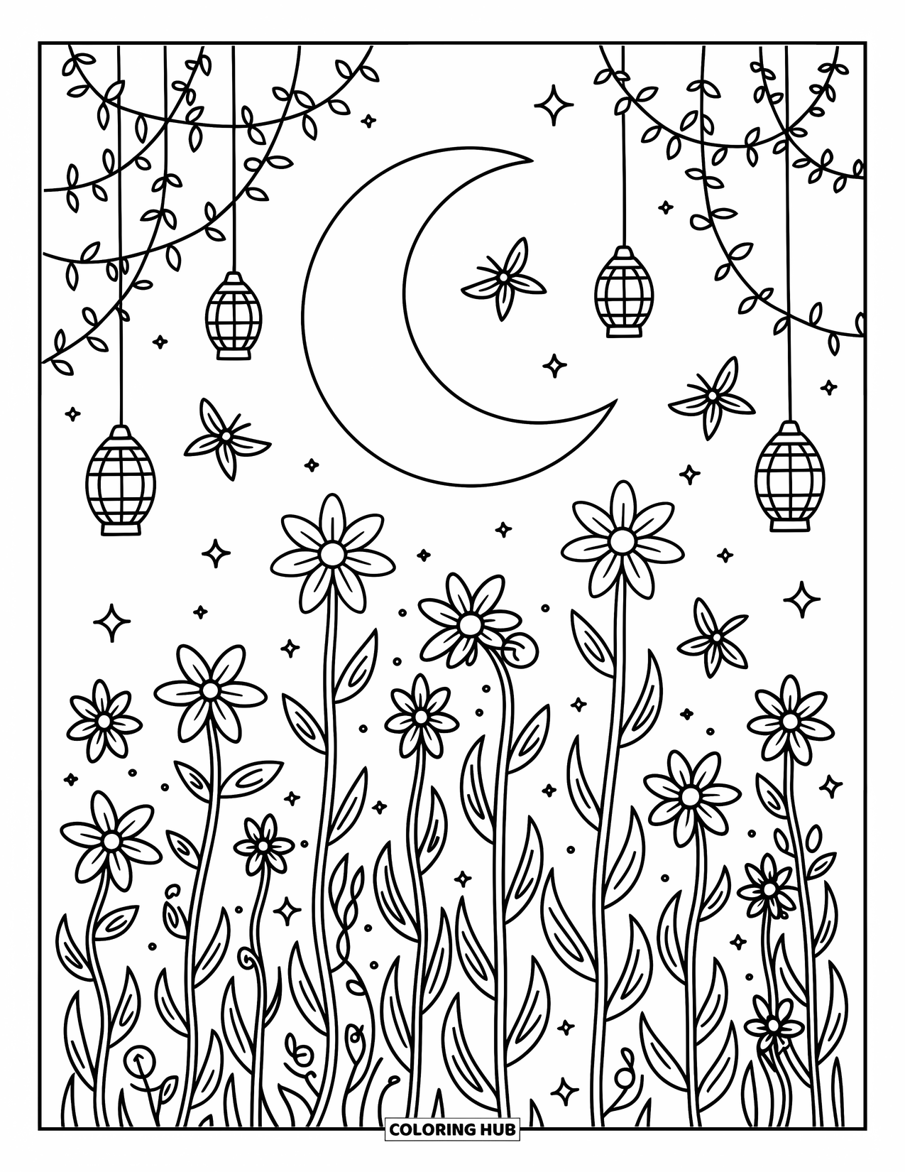 80+ Celestial Coloring Pages for Kids & Adults (Free Printable PDFs)