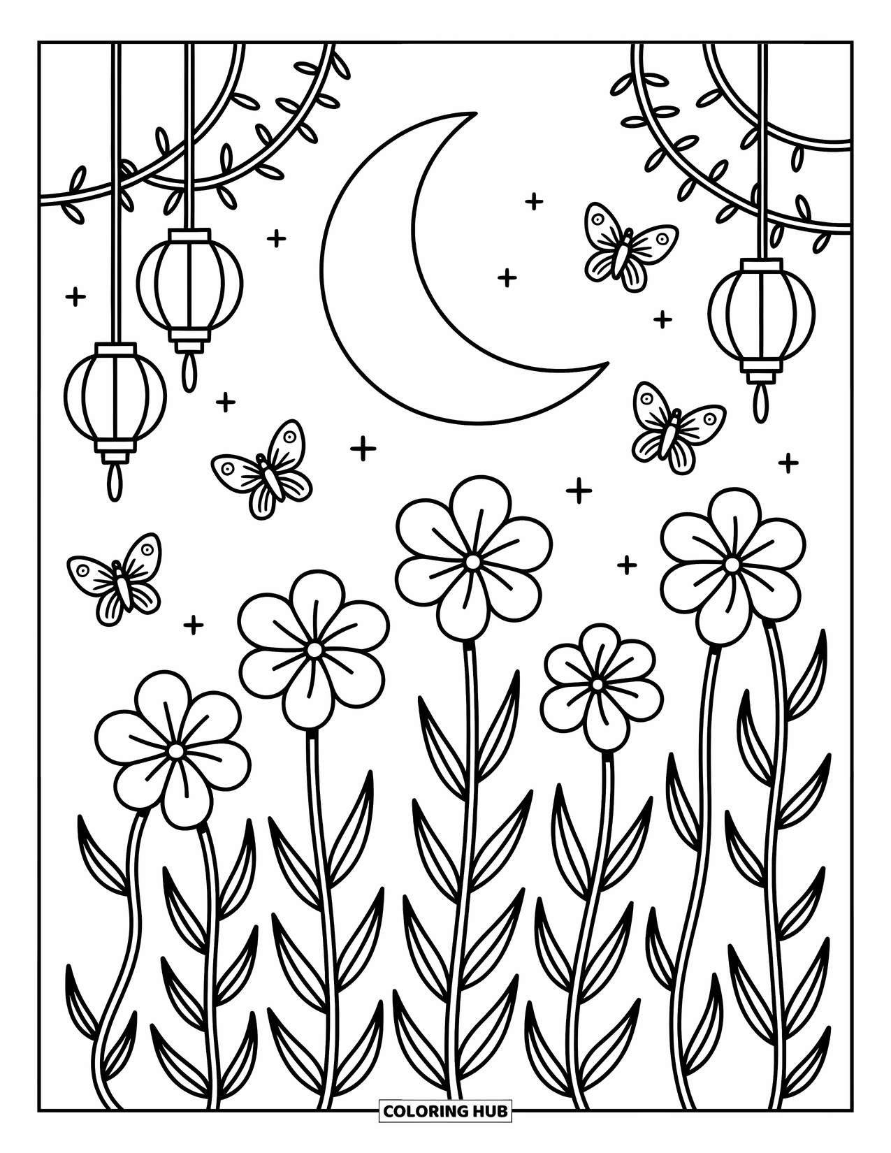 80+ Celestial Coloring Pages for Kids & Adults (Free Printable PDFs)