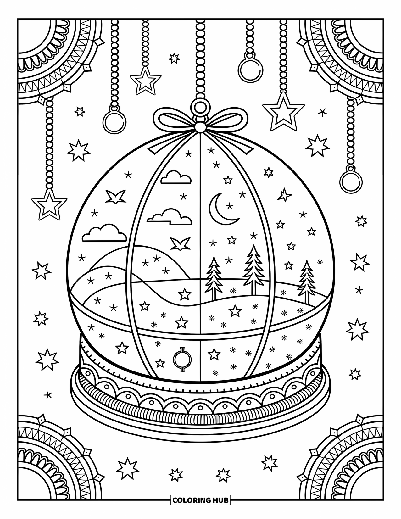 80+ Celestial Coloring Pages for Kids & Adults (Free Printable PDFs)