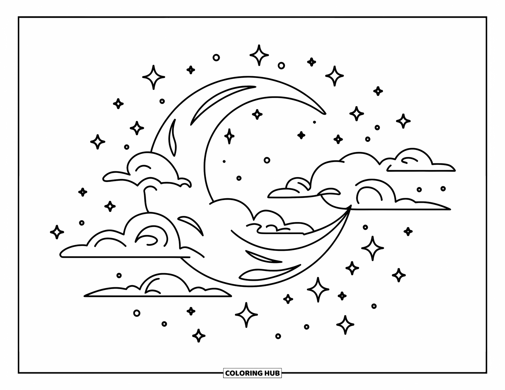 80+ Celestial Coloring Pages for Kids & Adults (Free Printable PDFs)