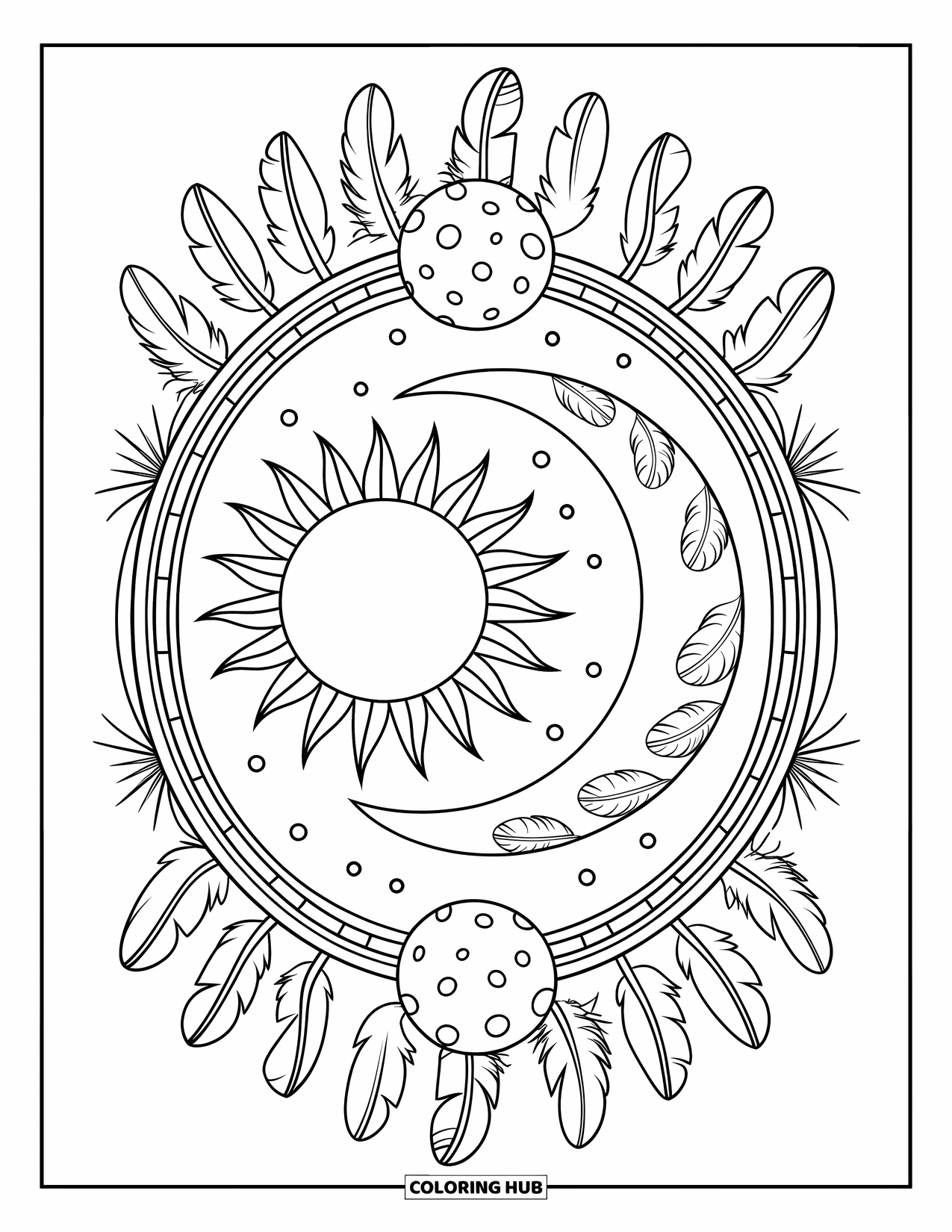 80+ Celestial Coloring Pages for Kids & Adults (Free Printable PDFs)