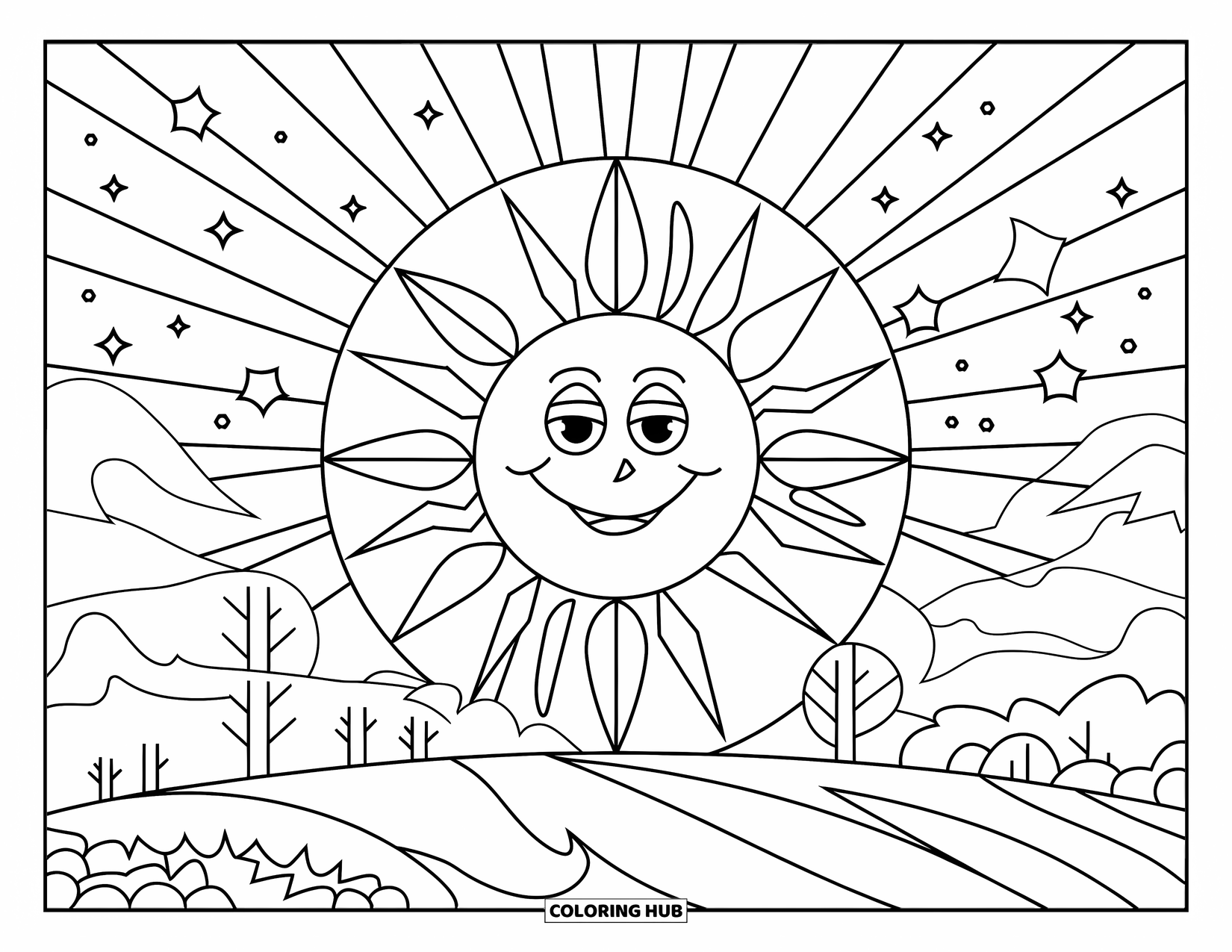 80+ Celestial Coloring Pages for Kids & Adults (Free Printable PDFs)