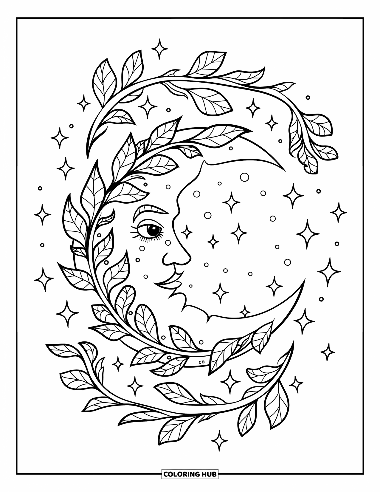 80+ Celestial Coloring Pages for Kids & Adults (Free Printable PDFs)