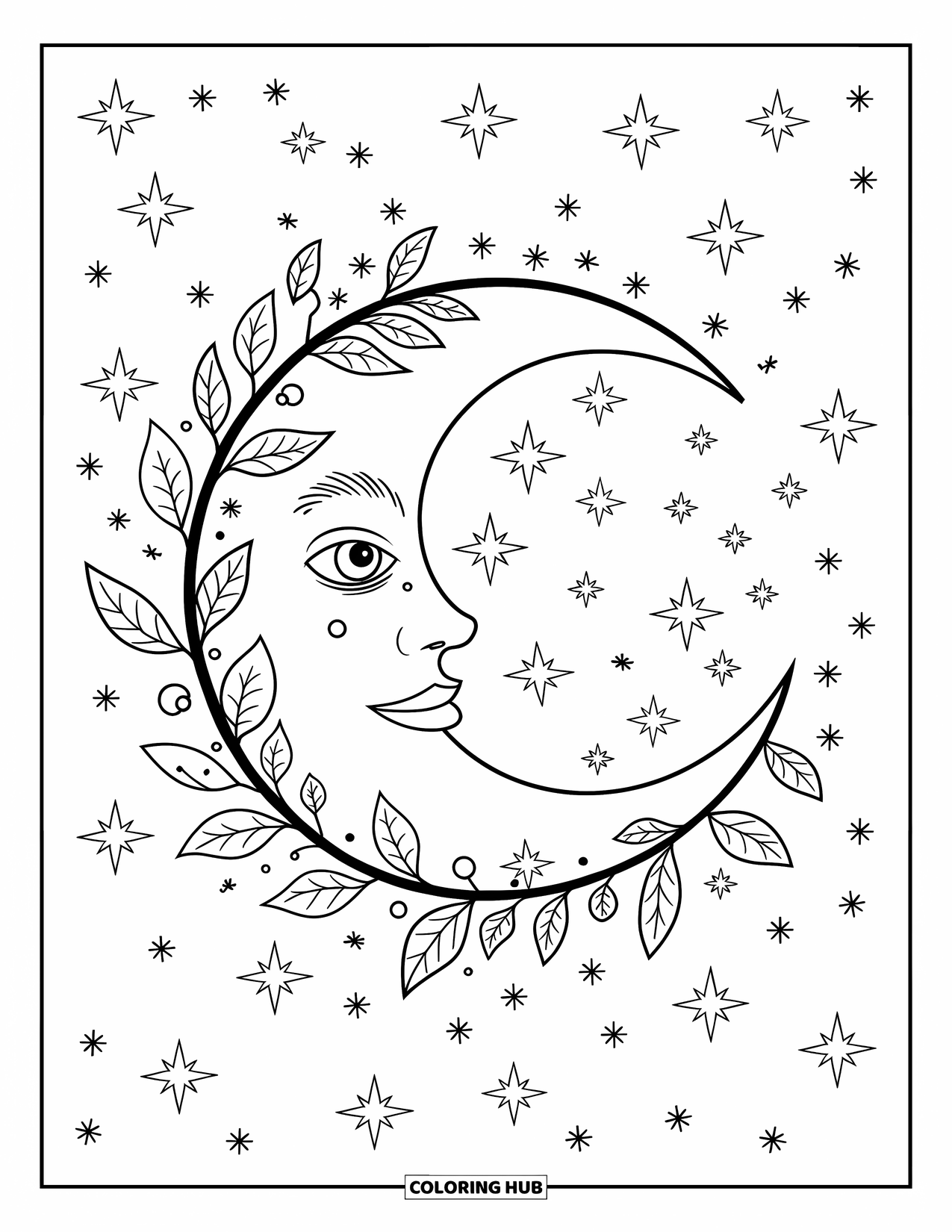 80+ Celestial Coloring Pages for Kids & Adults (Free Printable PDFs)