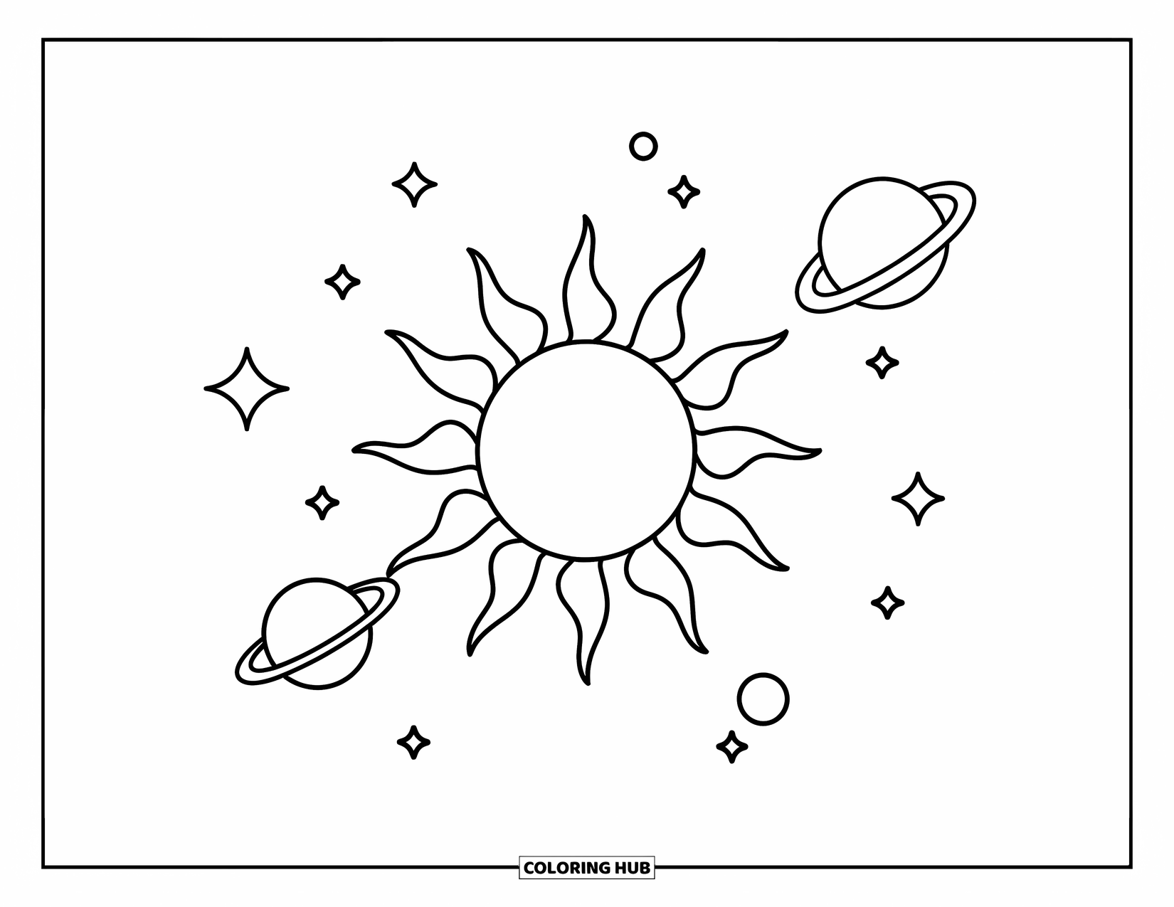 80+ Celestial Coloring Pages for Kids & Adults (Free Printable PDFs)