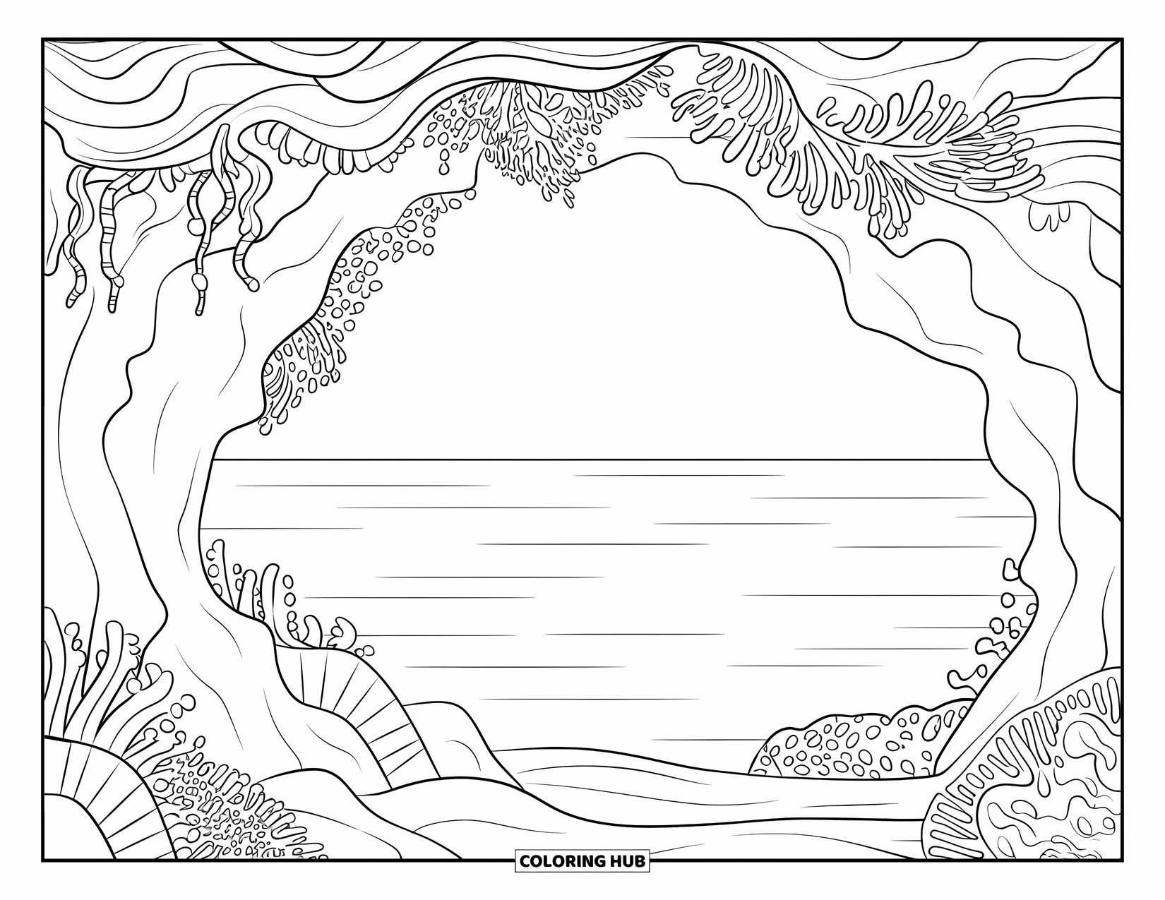 65+ Coral Coloring Pages for Kids & Adults (Free Printable PDFs)