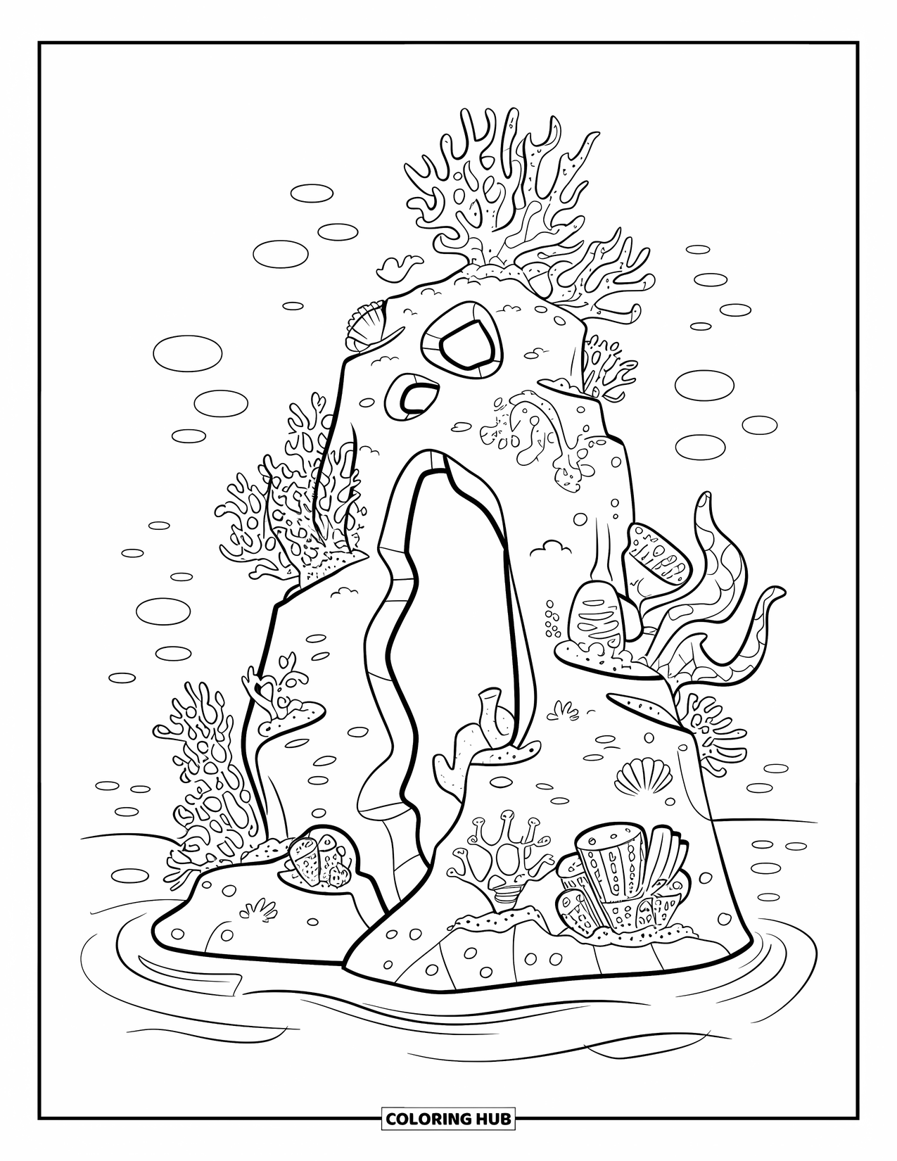 65+ Coral Coloring Pages for Kids & Adults (Free Printable PDFs)