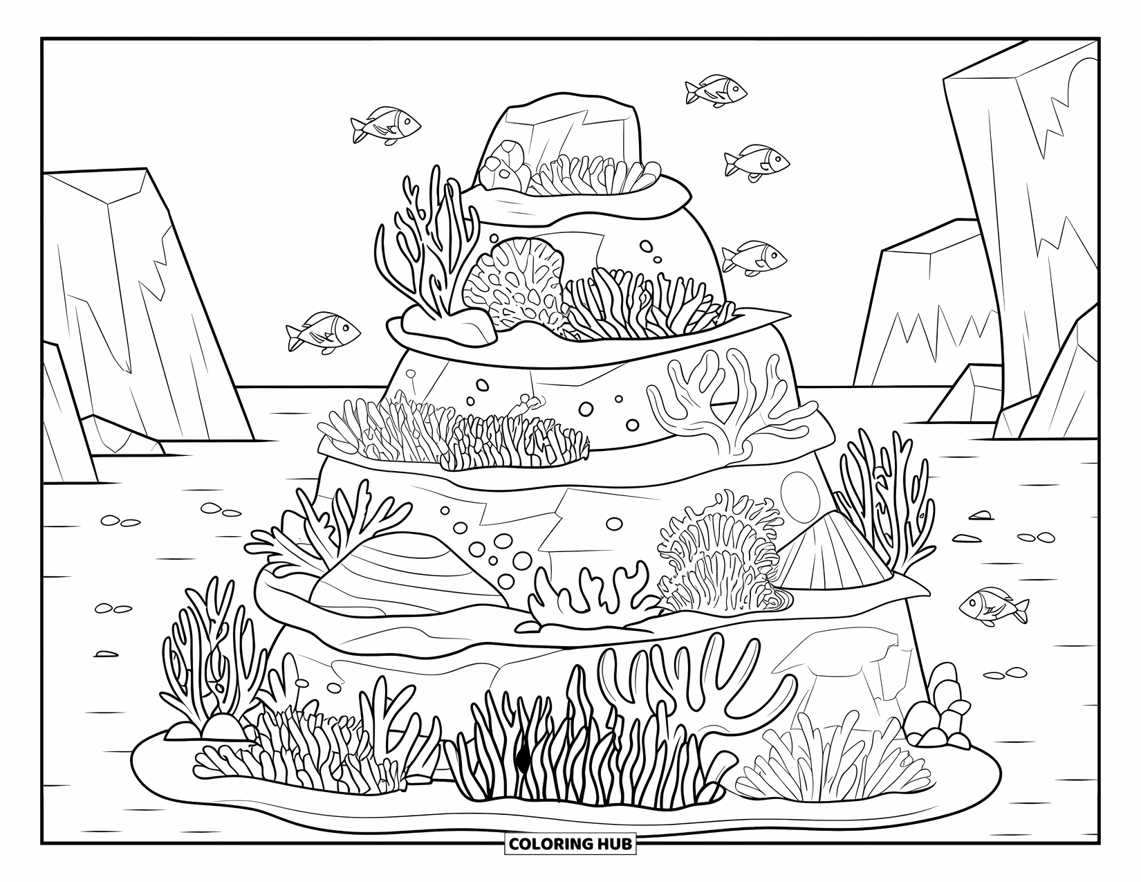 65+ Coral Coloring Pages for Kids & Adults (Free Printable PDFs)