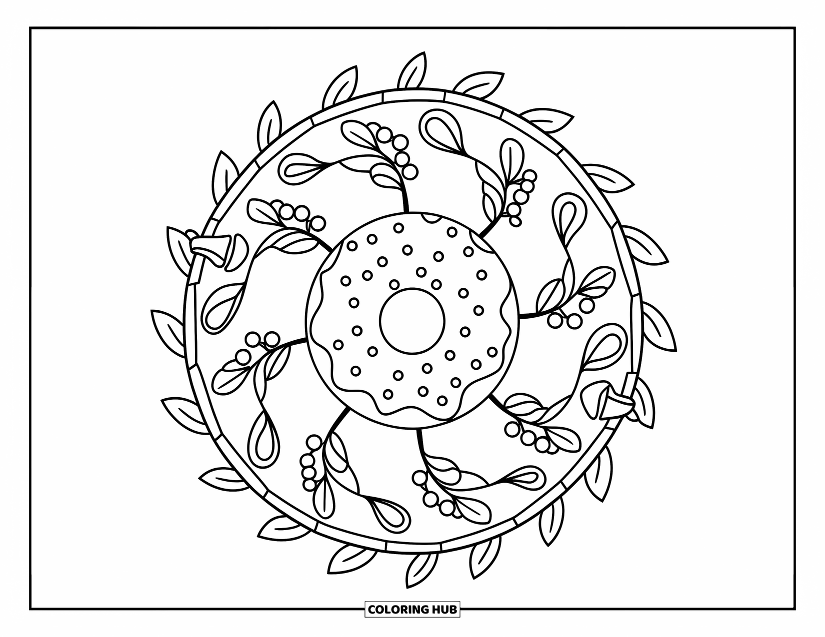75+ Doughnut Coloring Pages for Kids & Adults (Free Printable PDFs)