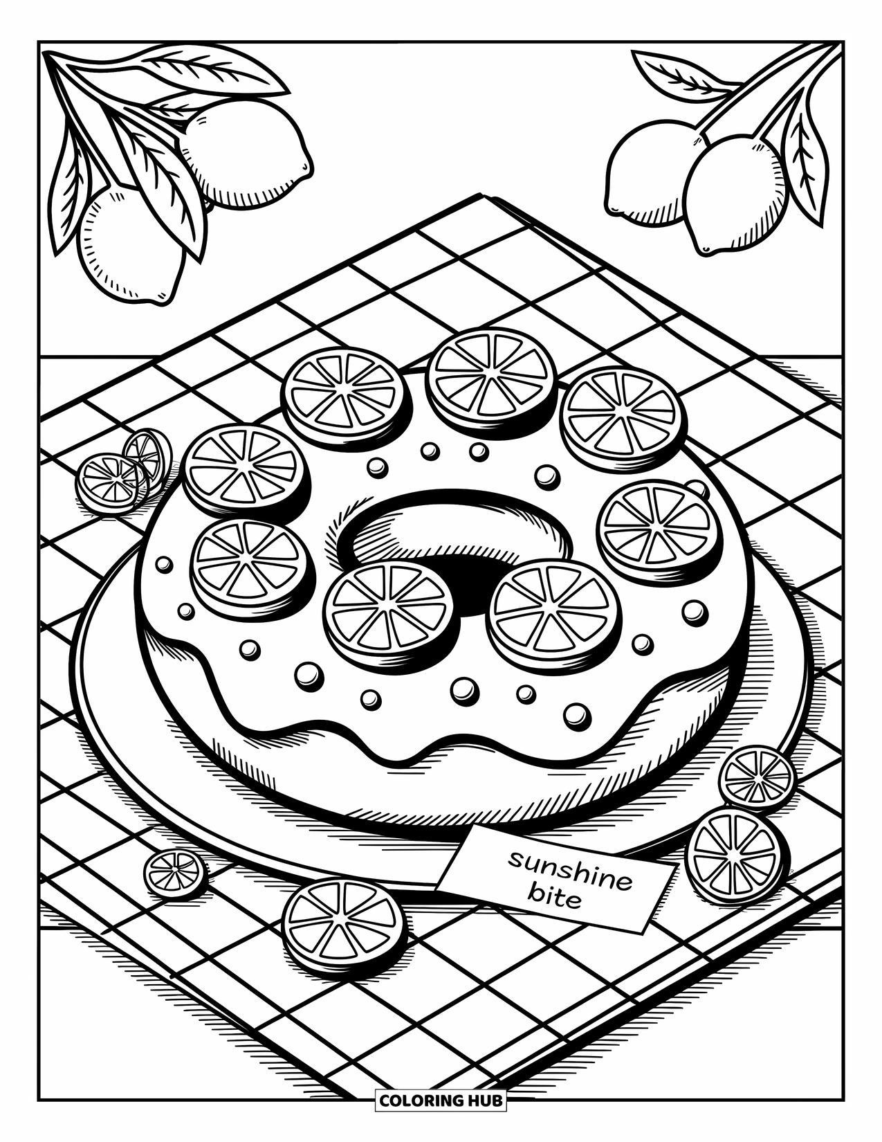 75+ Doughnut Coloring Pages for Kids & Adults (Free Printable PDFs)
